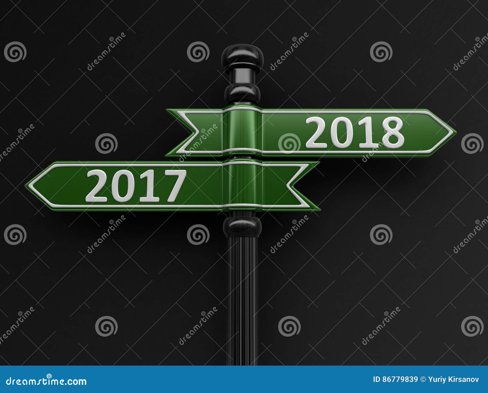 Sign Directions 2017, 2018 stock illustration. Illustration of decision ...