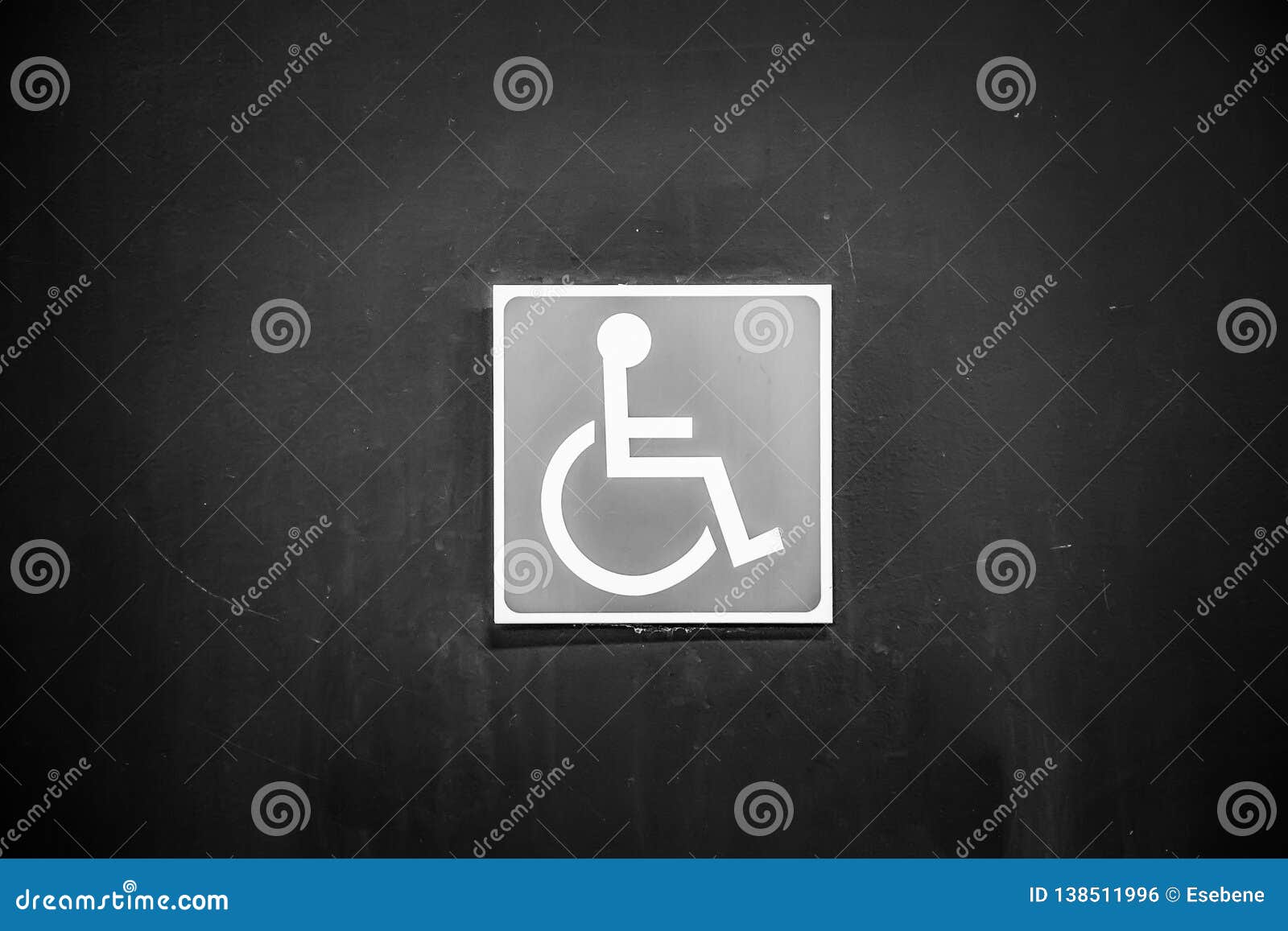 Sign for the disabled stock photo. Image of accessible - 138511996