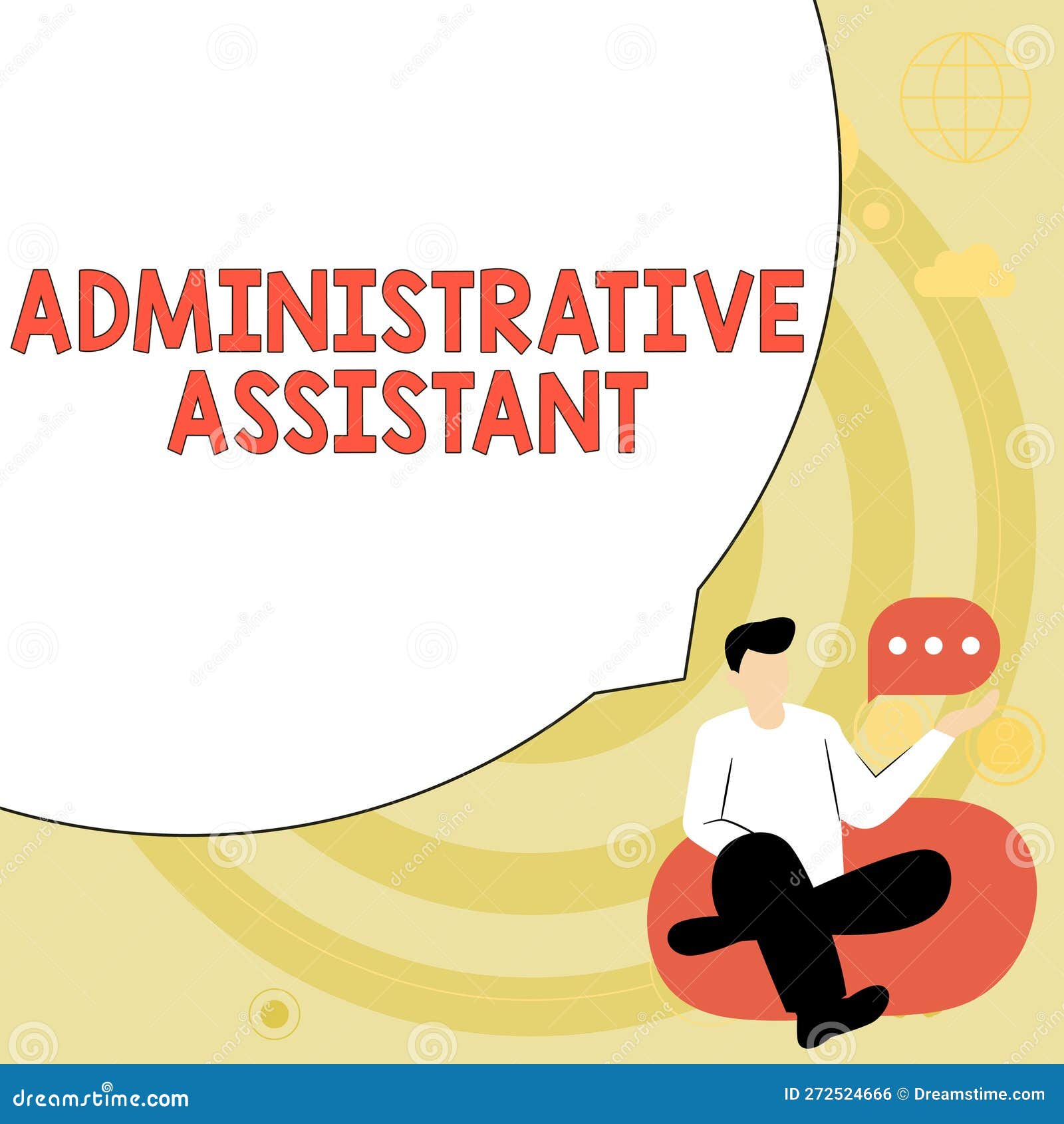 Sign Displaying Administrative Assistant. Internet Concept ...