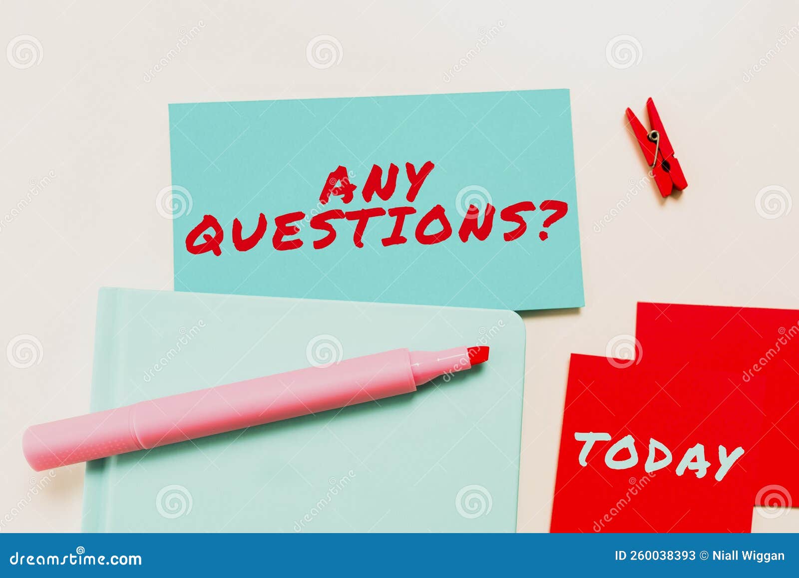 Sign Displaying Any Questions. Concept Meaning Allowing Any ...
