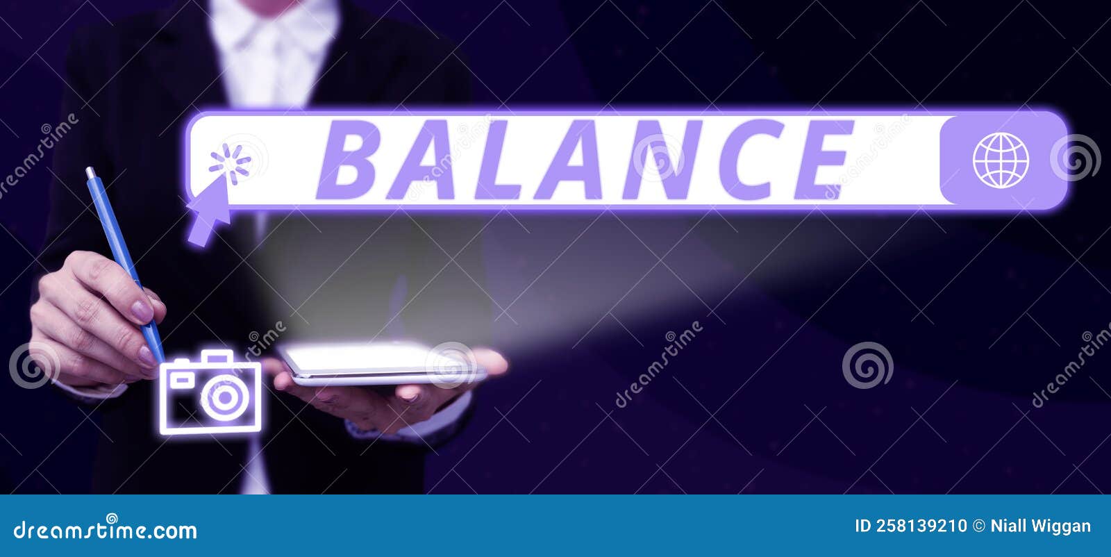 Sign Displaying Balance. Business Showcase Condition in Which Different ...