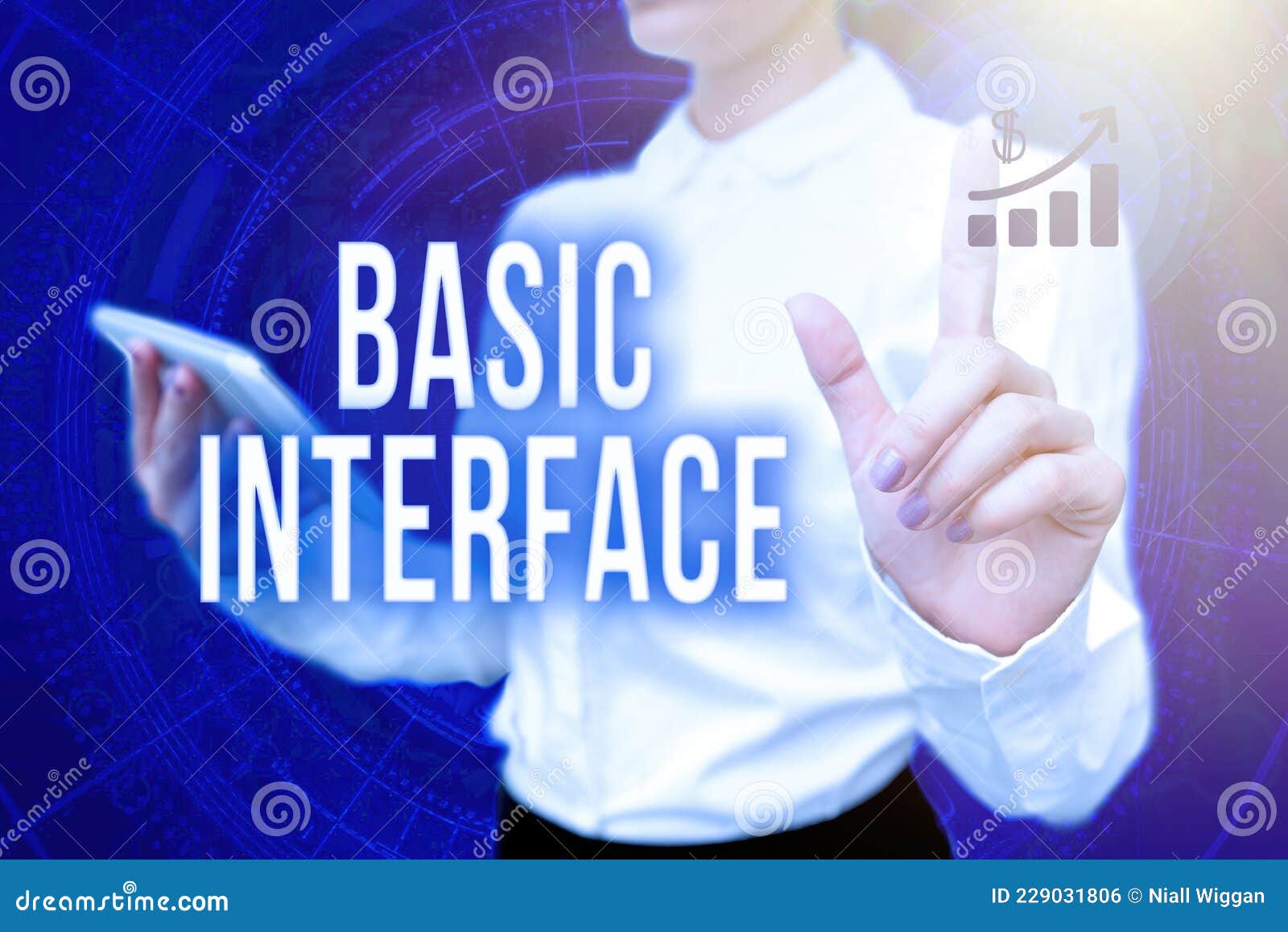 Sign Displaying Basic Interface. Internet Concept Boundary Across Which ...