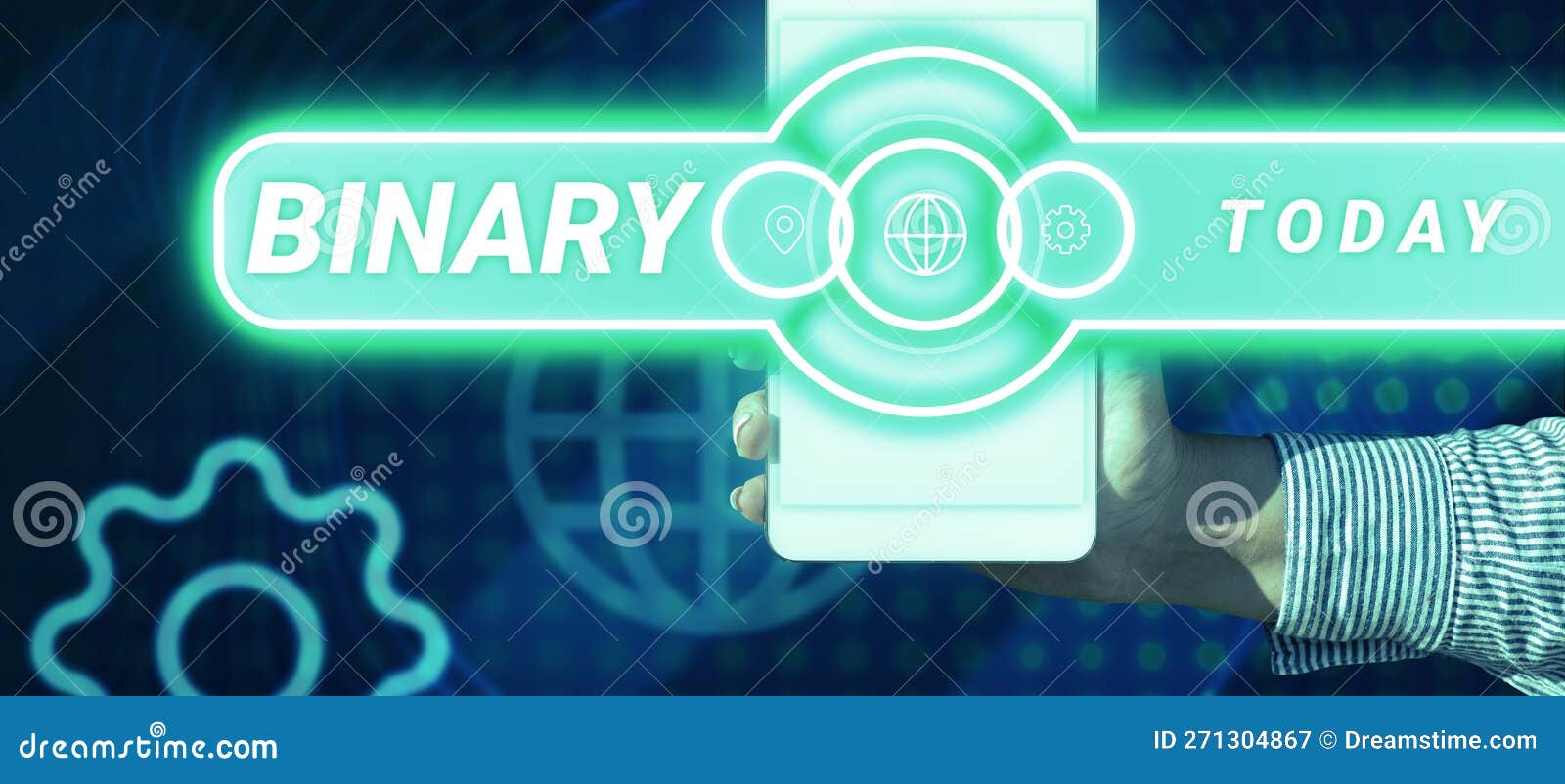 Sign Displaying Binary. Word Written on Relating To Using or Denoting ...