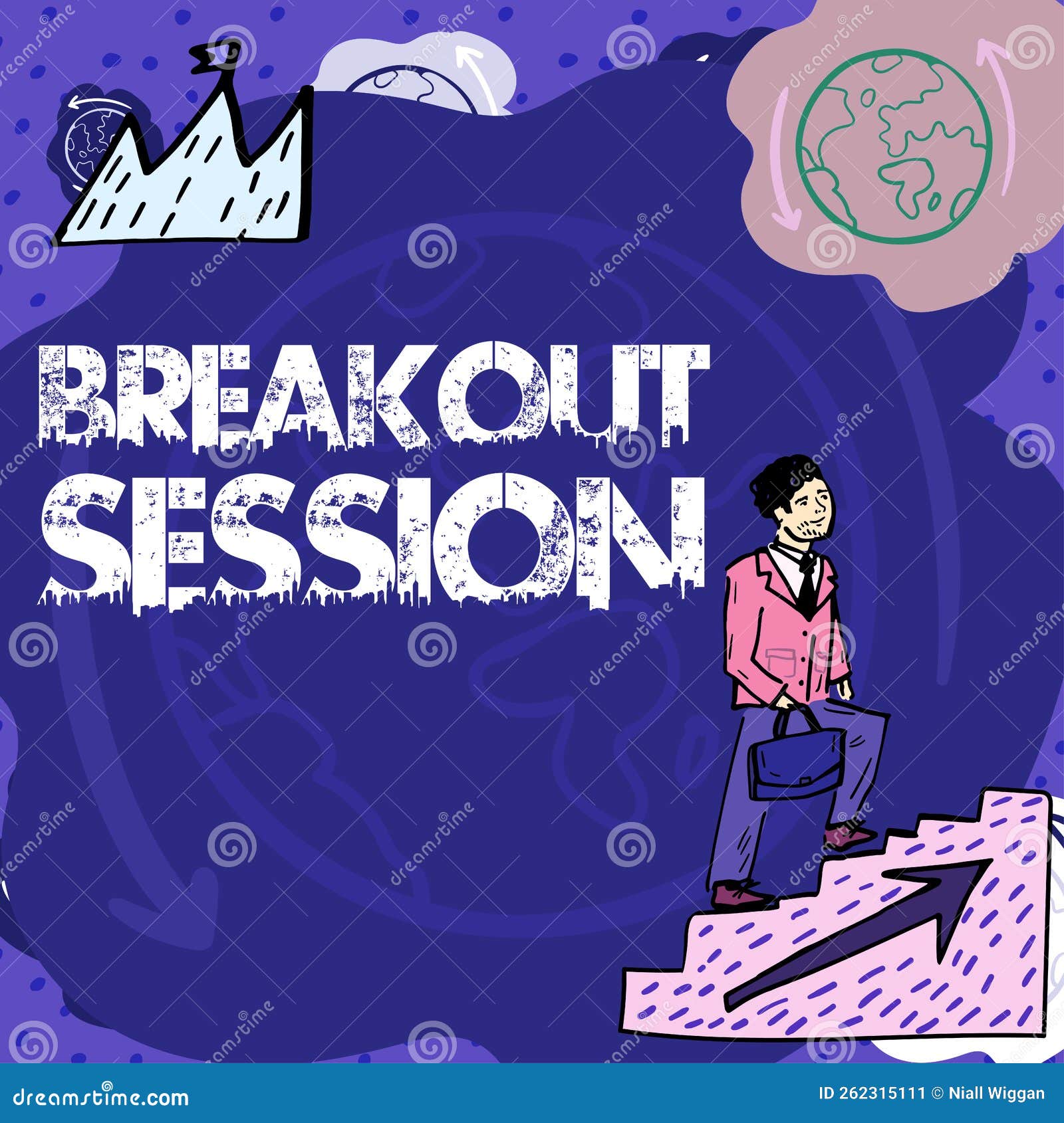 Sign Displaying Breakout Session. Business Idea Workshop Discussion or ...