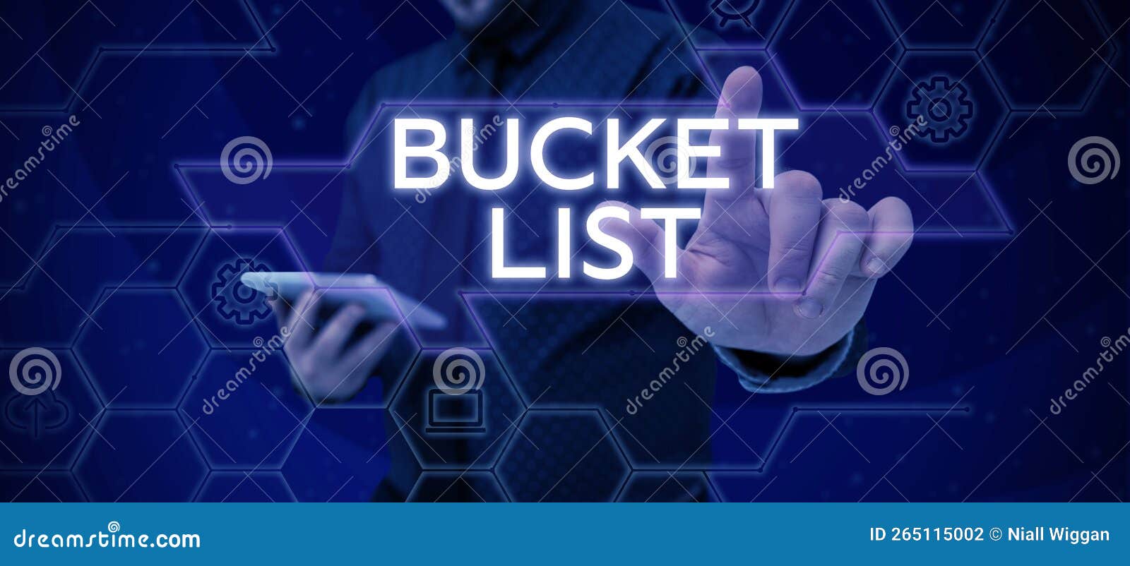 Sign Displaying Bucket List. Word for a List of the Things that a ... Sign Displaying Bucket List. Word for a List of the Things that a ...