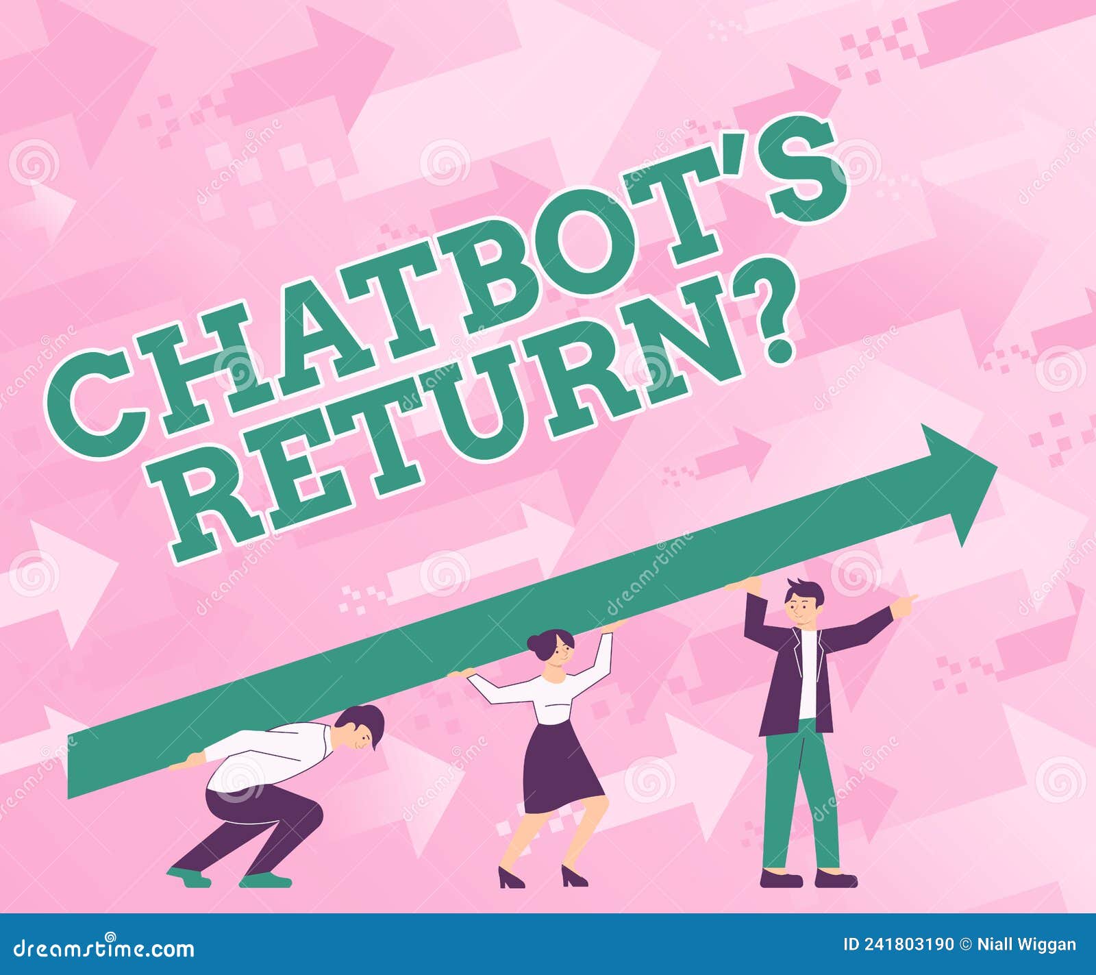 Sign Displaying Chatbot S is Return Question. Business Concept Program ...
