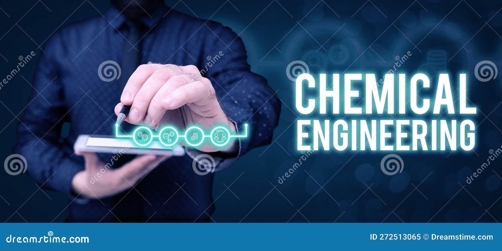 Conceptual Display Chemical Engineering. Business Idea Developing ...