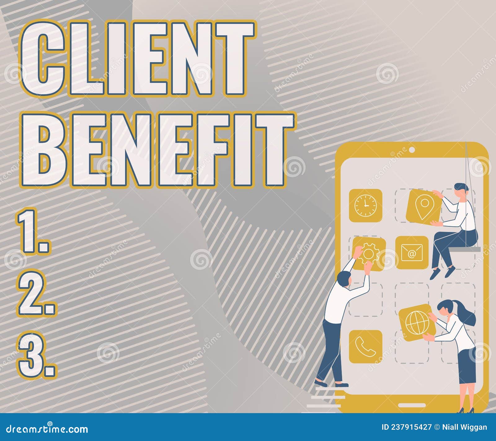 Text Sign Showing Client Benefit. Conceptual Photo the Real or ...