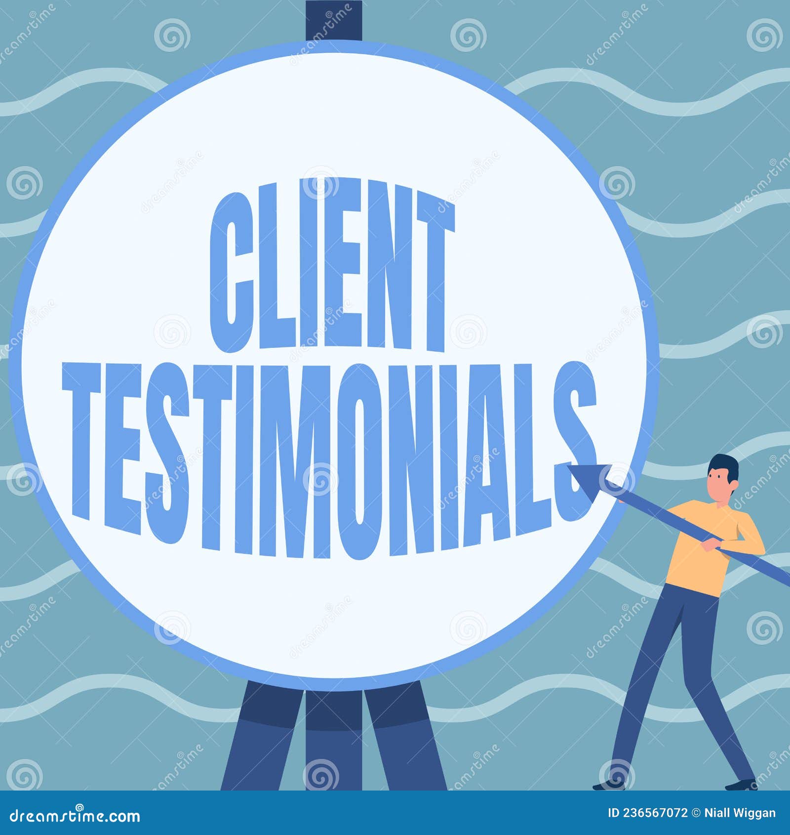Text Showing Inspiration Client Testimonials. Business Overview Written ...