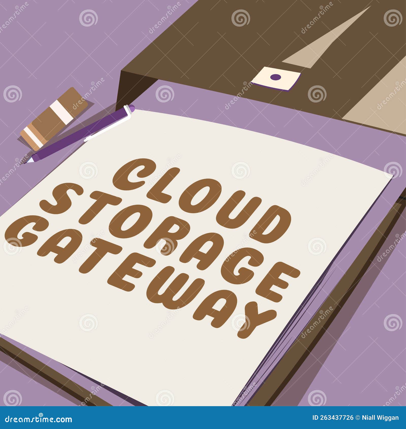 Sign Displaying Cloud Storage Gateway. Business Idea Server Which ...