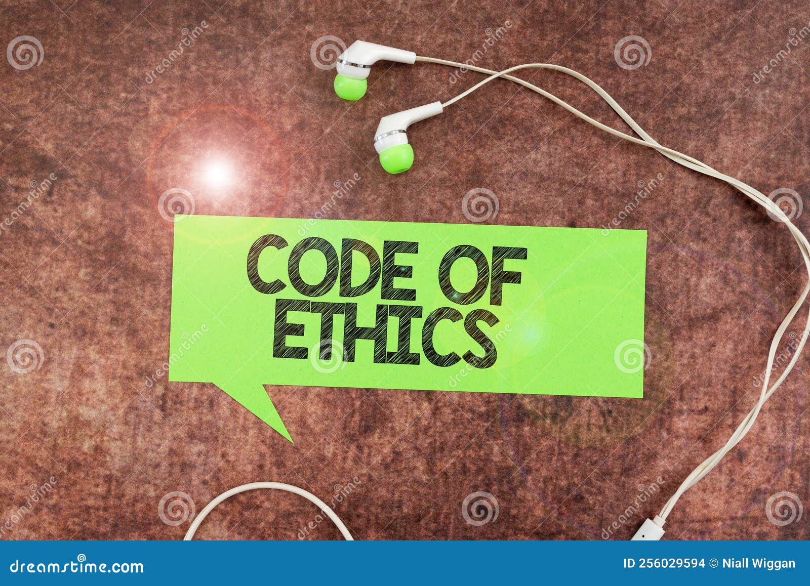 Hand Writing Sign Code Of Ethics Business Approach Moral Rules Ethical