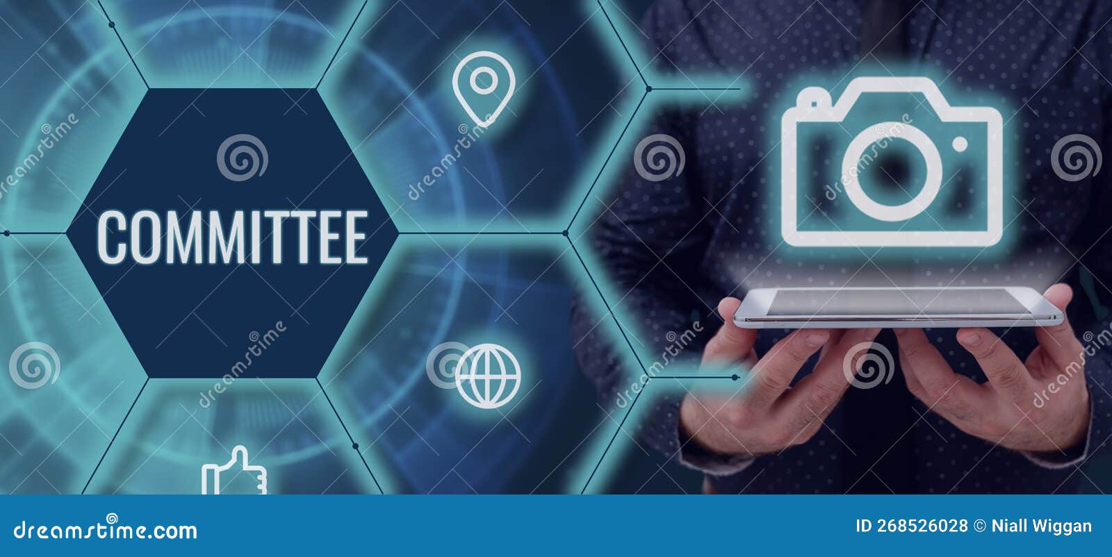 Sign Displaying Committee. Word Written on Group of People Appointed ...