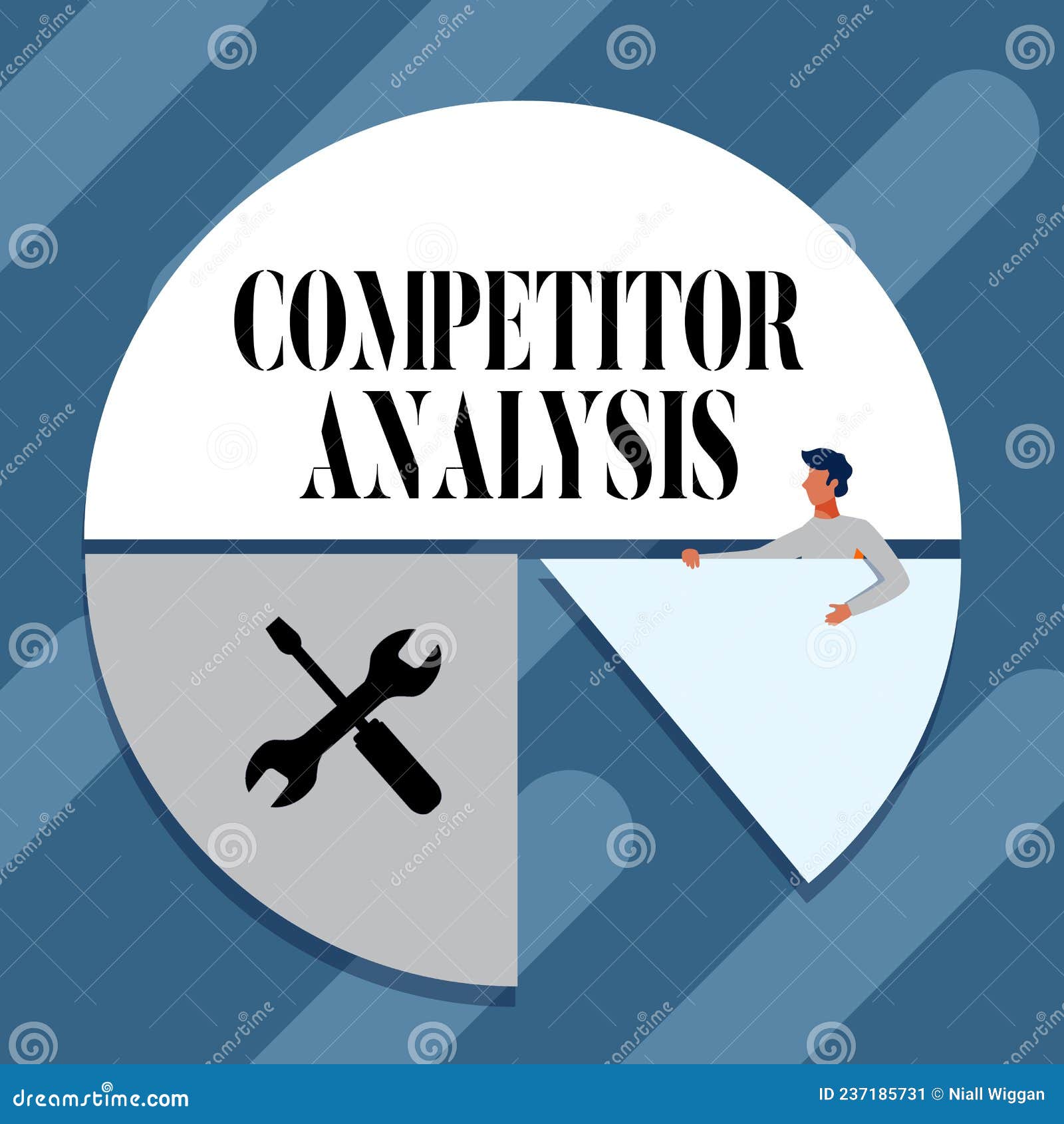 Sign Displaying Competitor Analysis. Word for Determine the Strength ...