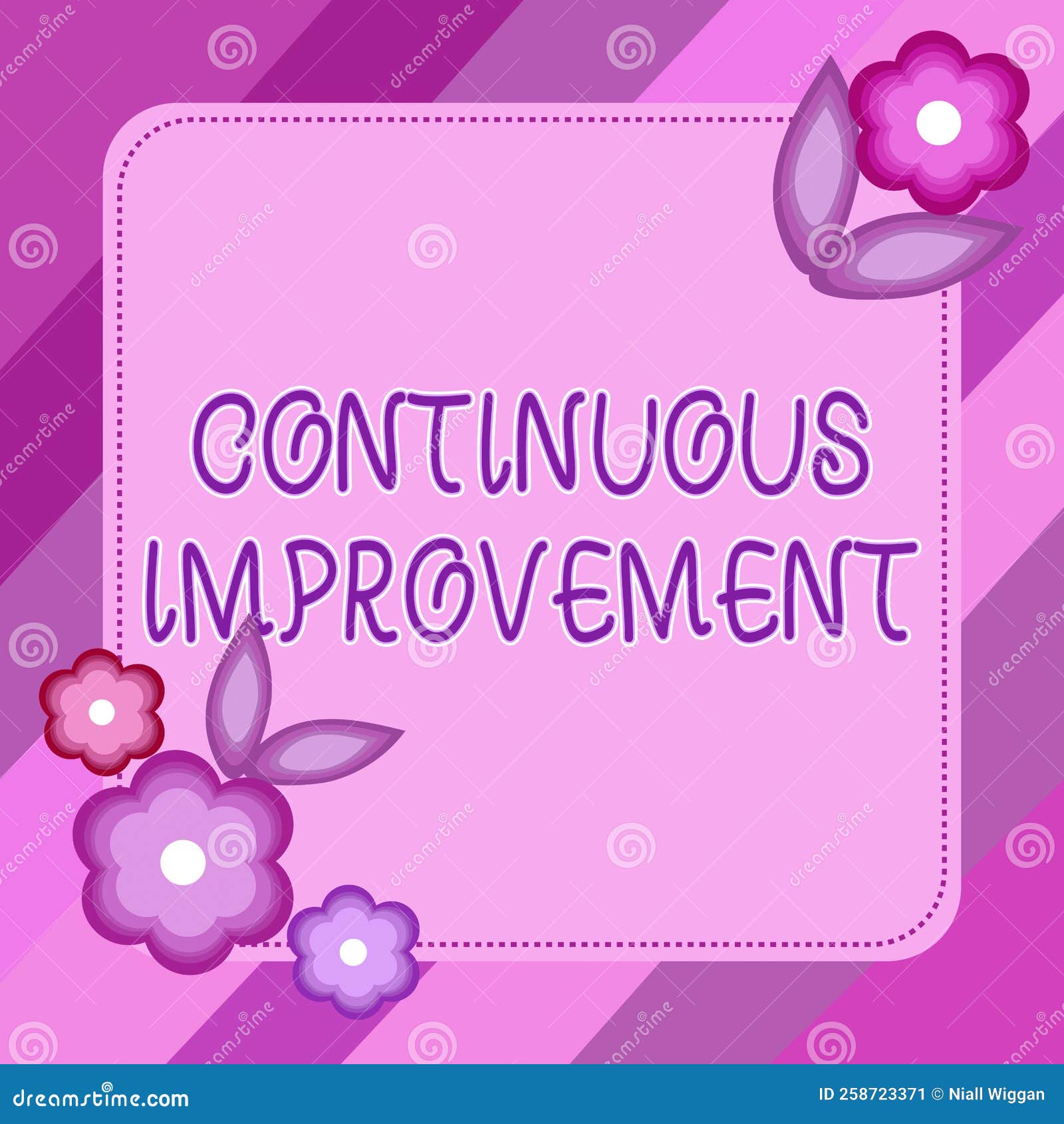 Sign Displaying Continuous Improvement. Internet Concept Ongoing Effort ...