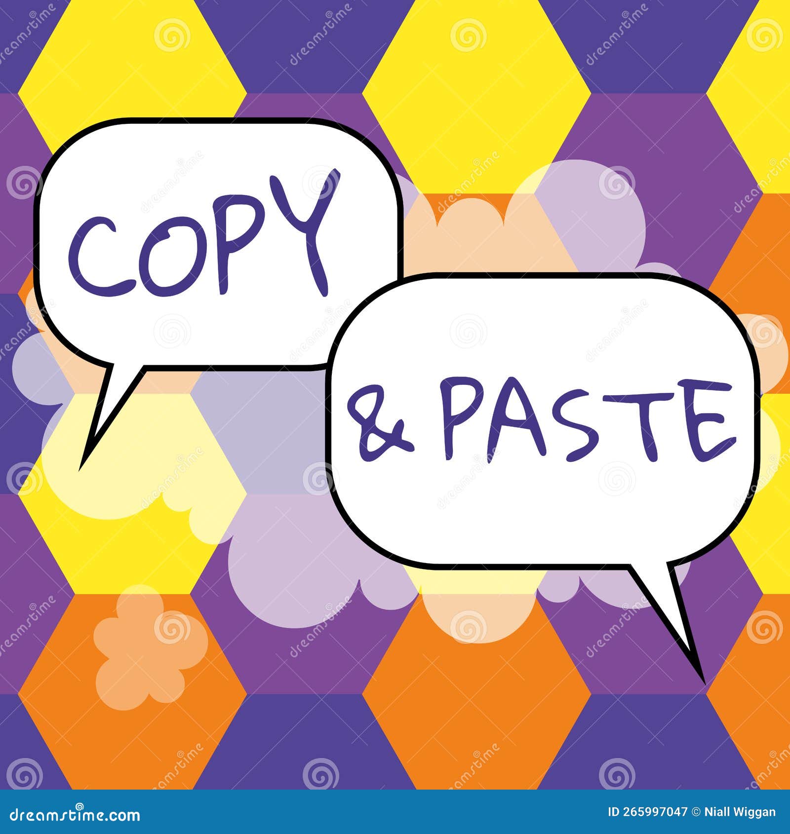 Conceptual Caption Copy Paste. Business Concept an Imitation ...