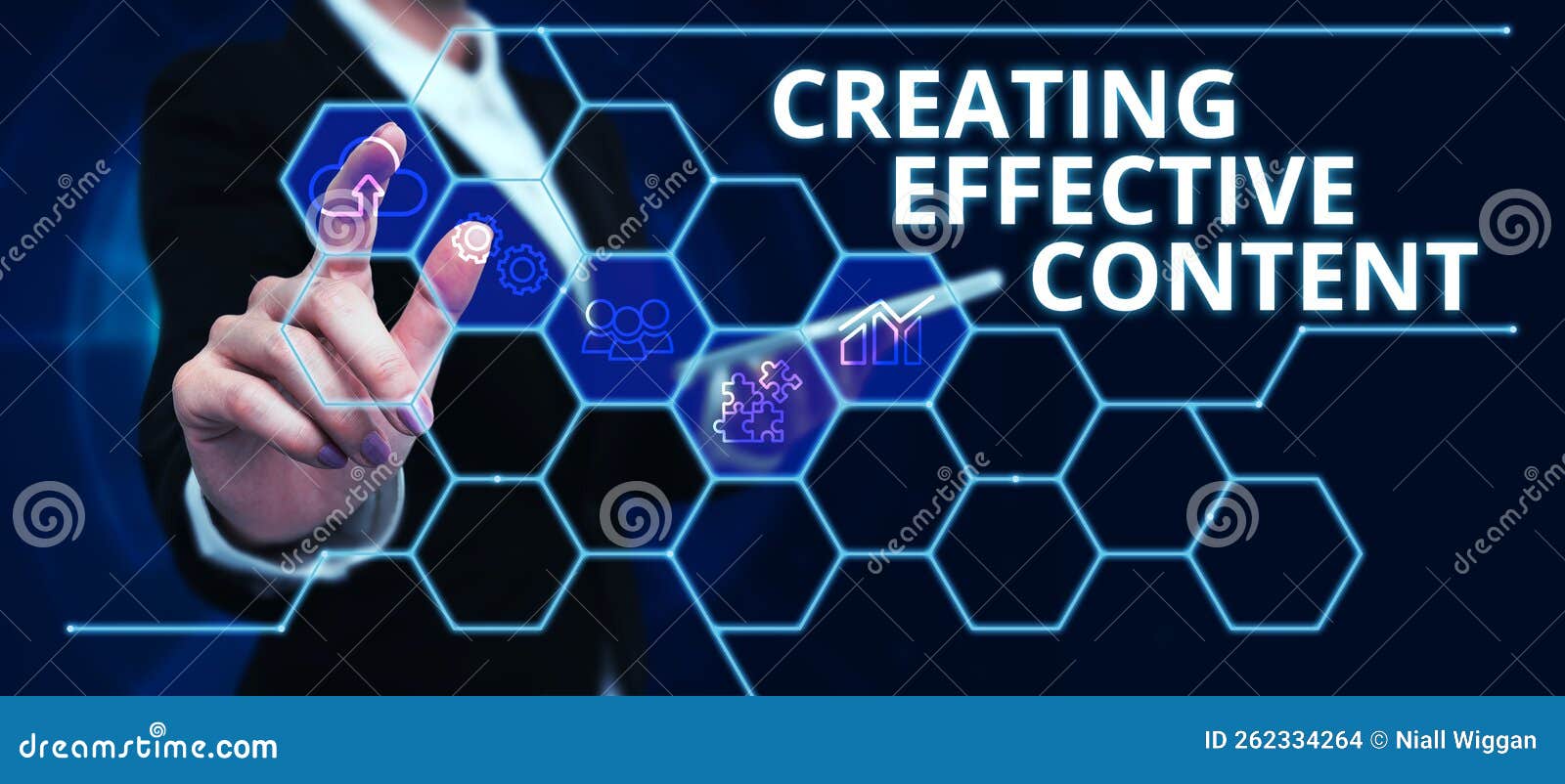 Sign Displaying Creating Effective Content. Business Concept Valuable ...