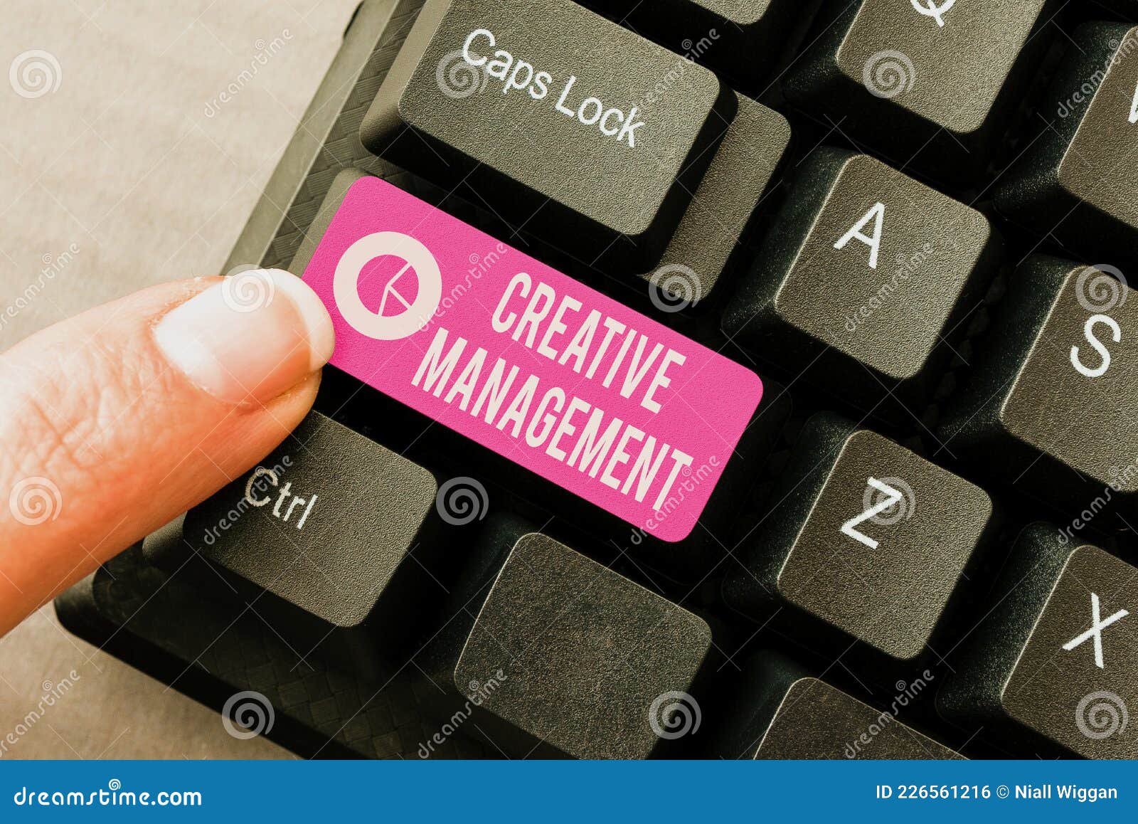 Sign Displaying Creative Management. Business Idea Managing of Creative ...