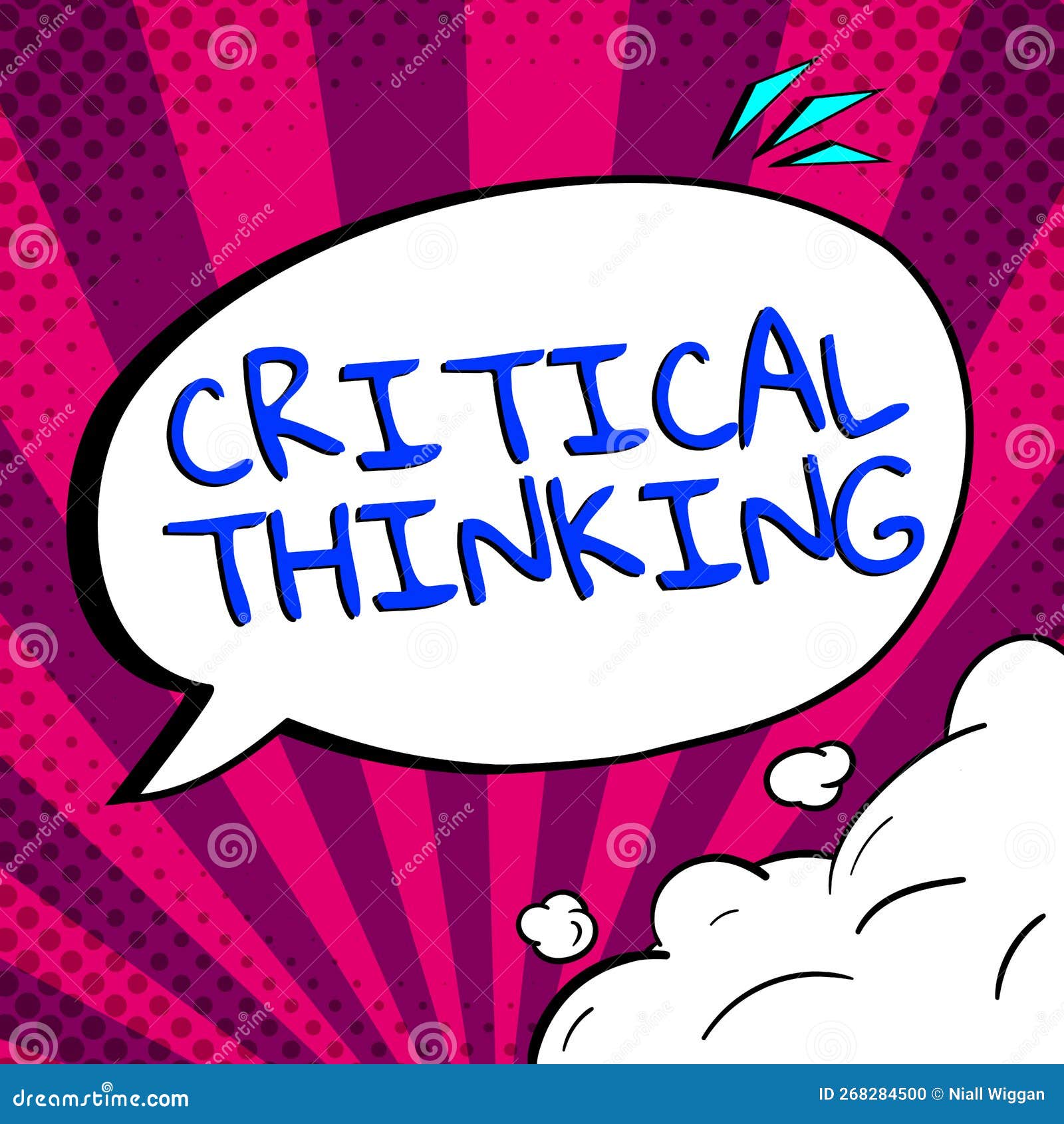 Sign Displaying Critical Thinking. Conceptual Photo Sequence of Stages ...