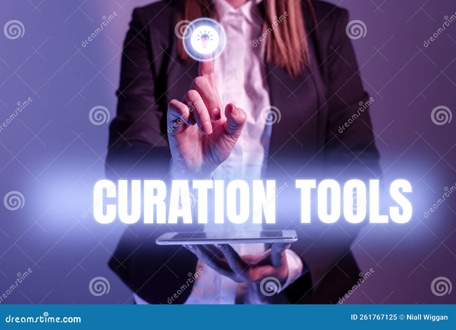 Sign Displaying Curation Tools. Word for Software Used in Gathering ...
