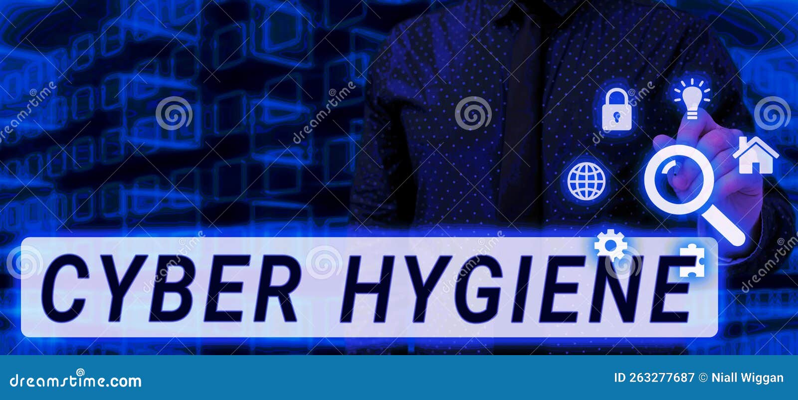 Sign Displaying Cyber Hygiene. Business Showcase Steps that Computer ...