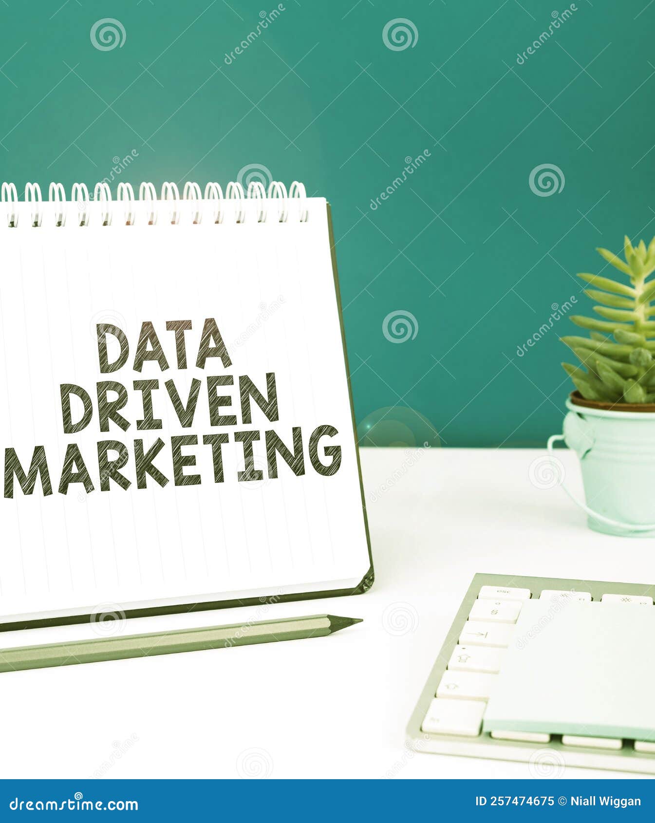 Sign Displaying Data Driven Marketing. Concept Meaning Strategy Built ...
