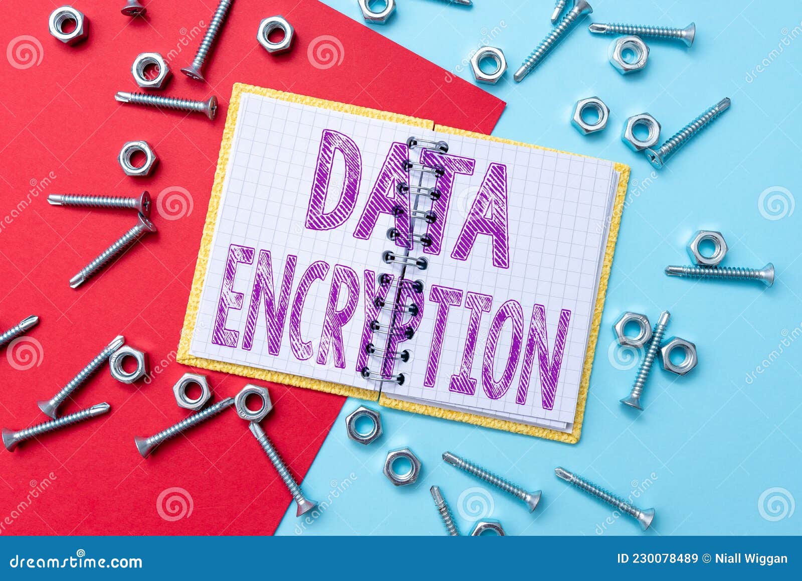 Sign Displaying Data Encryption Word For Conversion Of Data Into Code For Compression Or