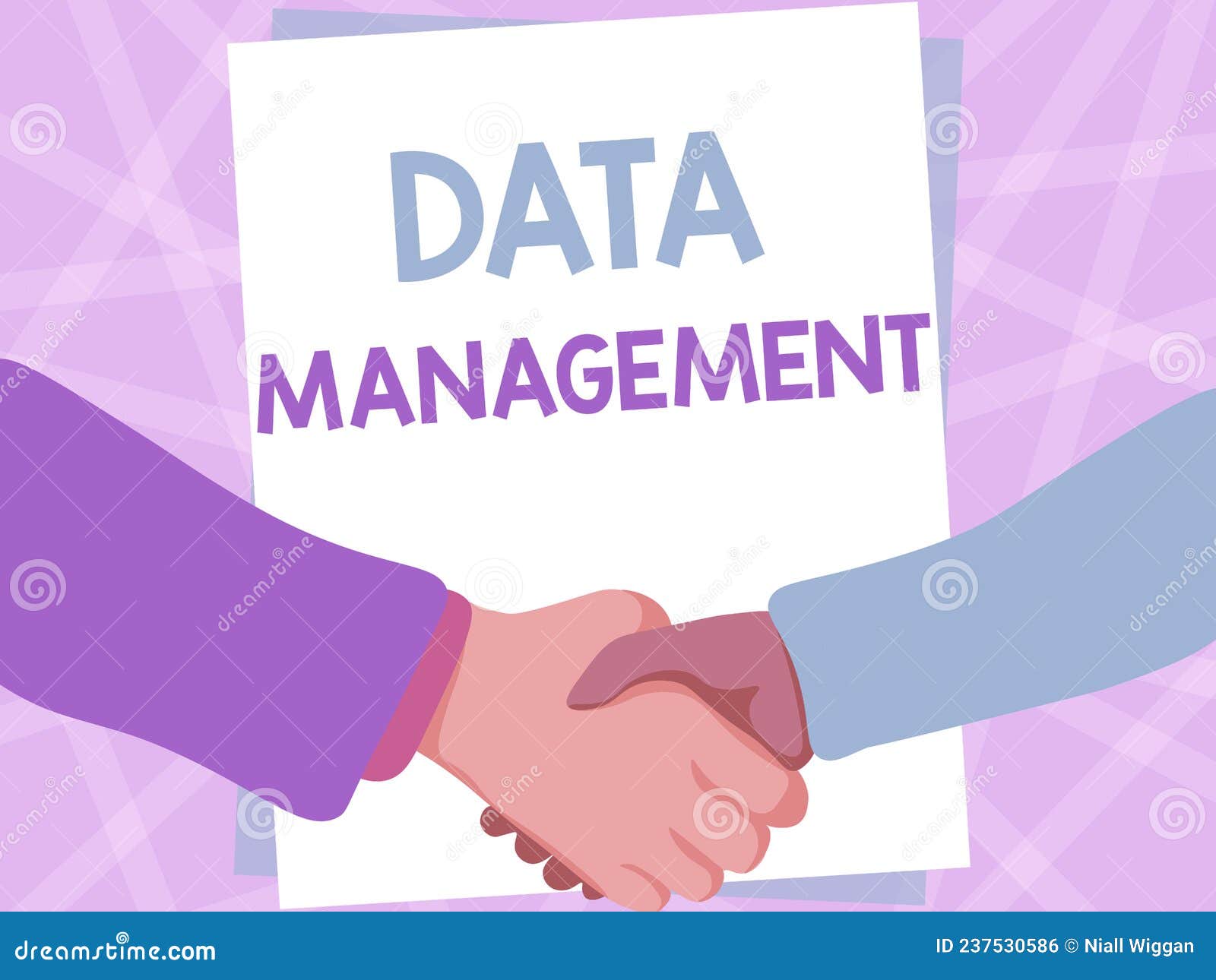 Sign Displaying Data Management. Business Approach the Practice of ...
