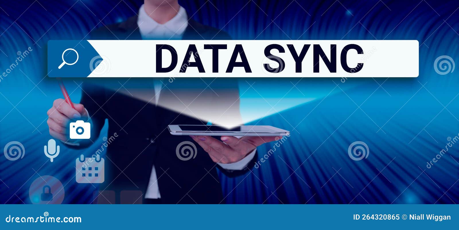 Sign Displaying Data Sync. Word Written on Data that is Continuously ... Sign Displaying Data Sync. Word Written on Data that is Continuously ...