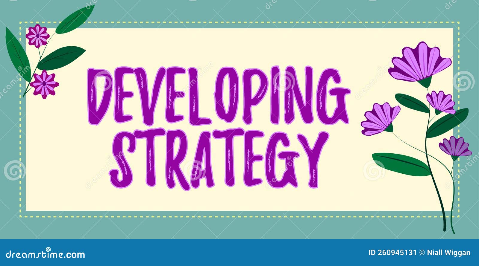 Sign Displaying Developing Strategy. Business Overview Organizations ...