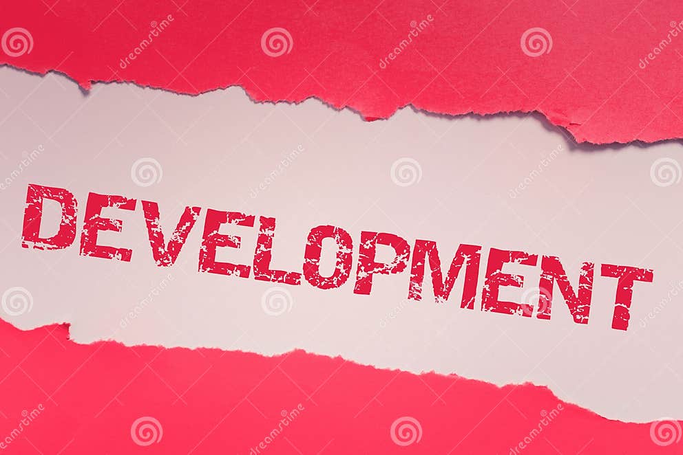 Sign Displaying Development. Word for a Cycle in Which Somebody or ...