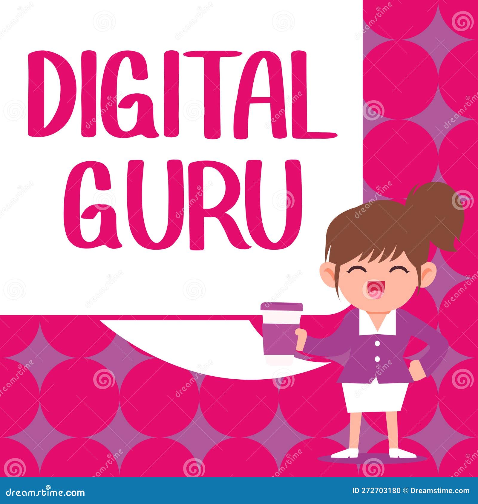 Sign Displaying Digital Guru. Internet Concept Teacher and Intellectual ...