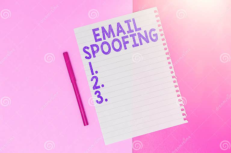 Text Caption Presenting Email Spoofing. Word Written on Secure the ... Text Caption Presenting Email Spoofing. Word Written on Secure the ...