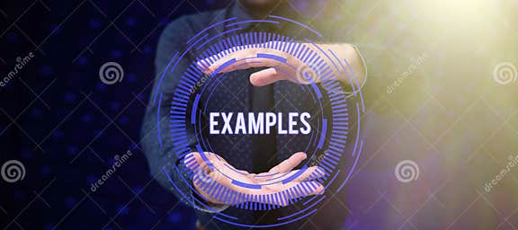 Conceptual Display Examples Internet Concept Photo Sample Model To Follow Guide Explanation For