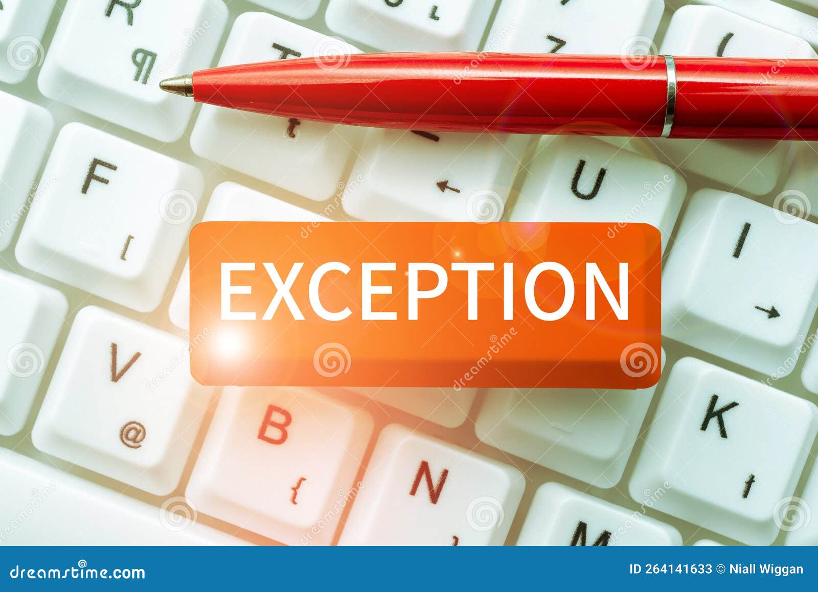 Sign Displaying Exception. Word Written on Person or Thing that is ... Sign Displaying Exception. Word Written on Person or Thing that is ...