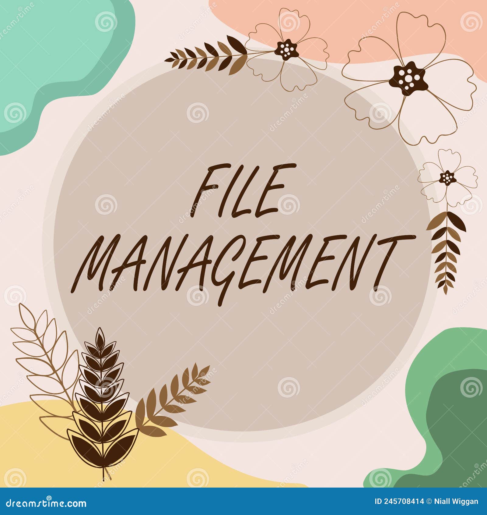 Sign Displaying File Management. Conceptual Photo Computer Program that Provides User Interface ...