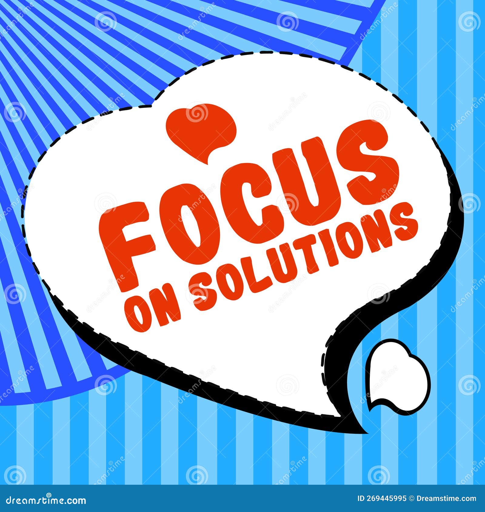 Sign Displaying Focus on Solutions. Internet Concept Powerful Practical ...