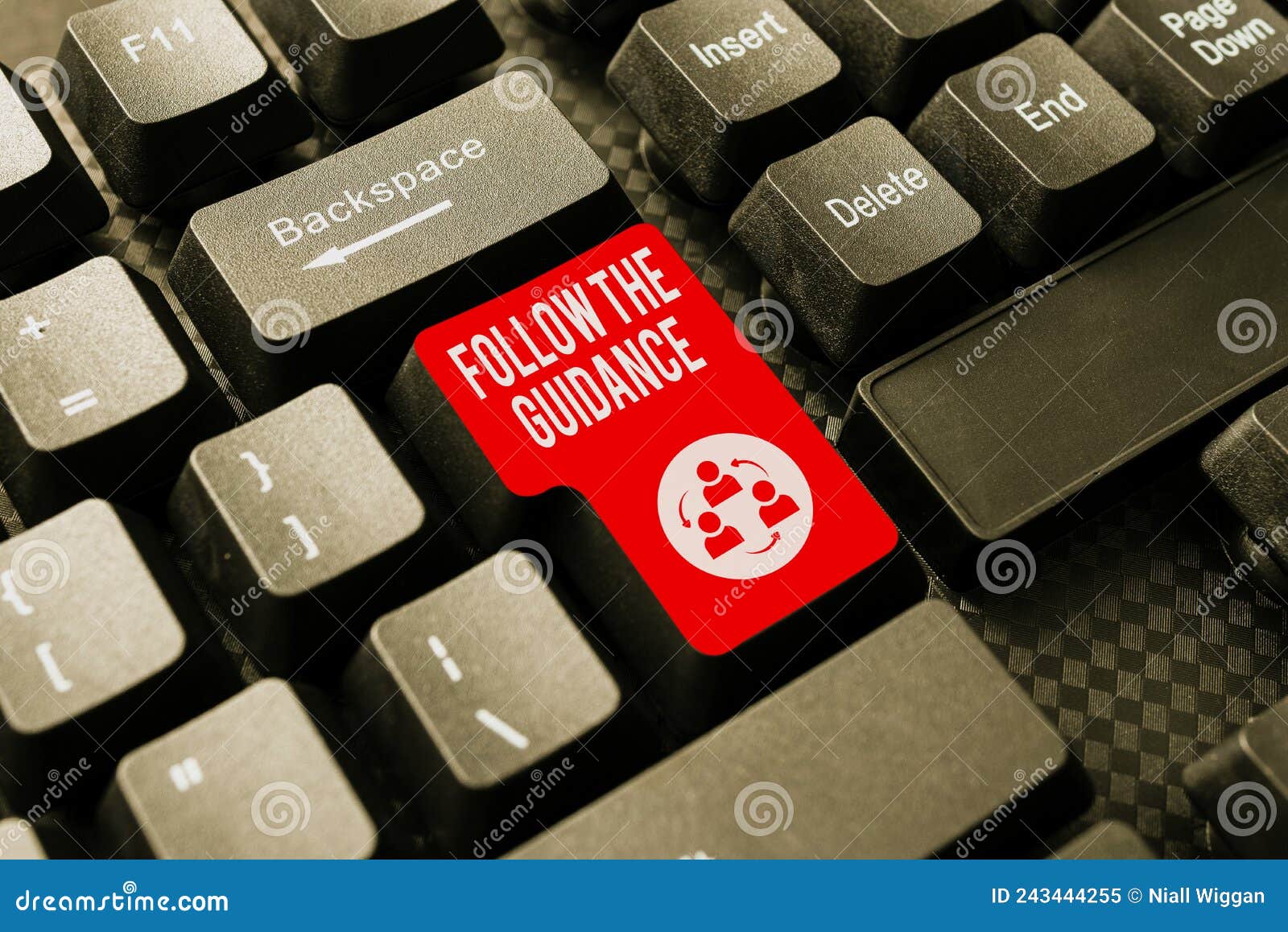 Sign Displaying Follow the Guidance. Word Written on Controlling a ... Sign Displaying Follow the Guidance. Word Written on Controlling a ...