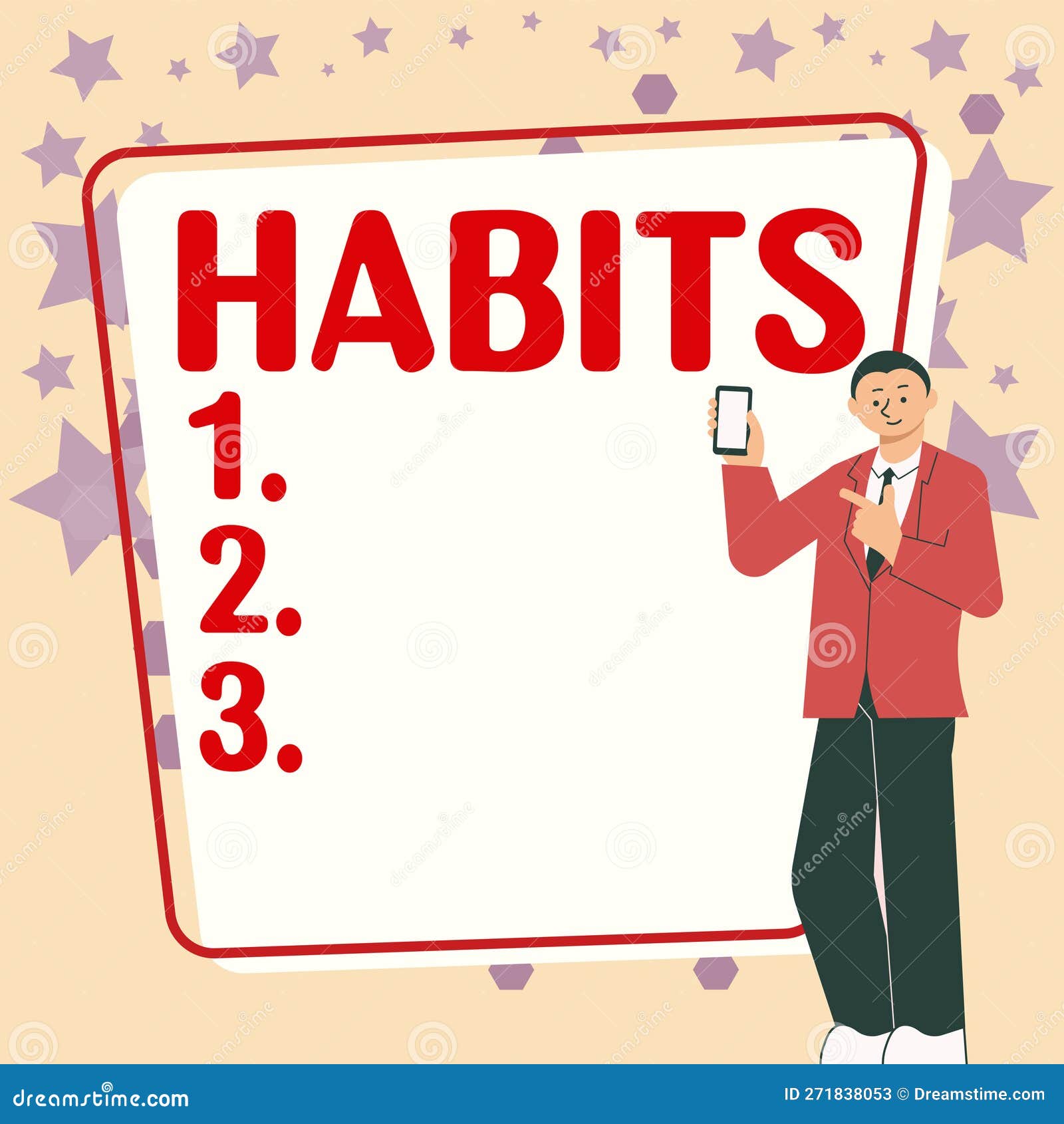 Sign Displaying Habits. Business Concept Regular Tendency or Practice ...