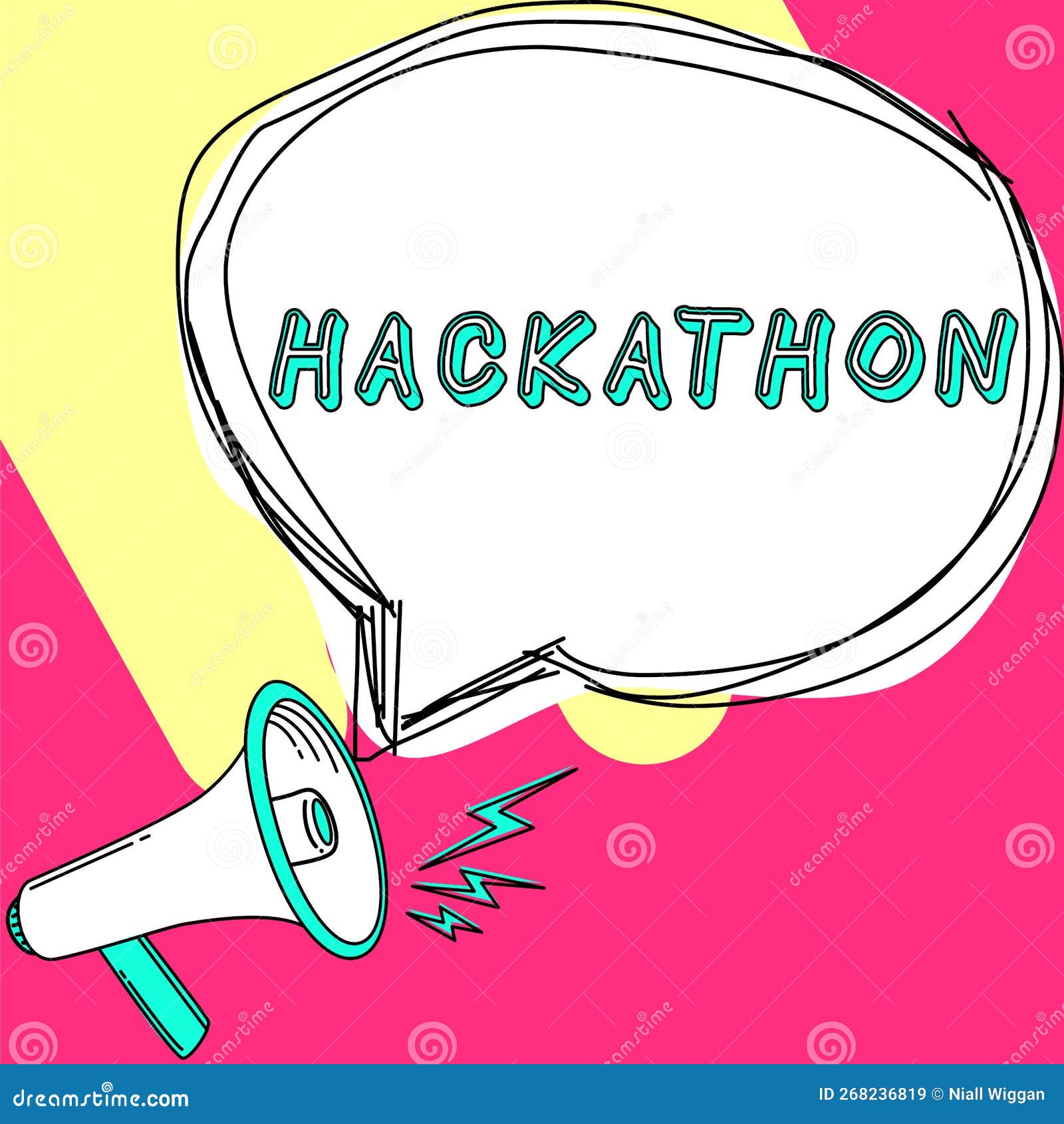 Sign Displaying Hackathon. Word Written on Event Where Large Number of ... Sign Displaying Hackathon. Word Written on Event Where Large Number of ...