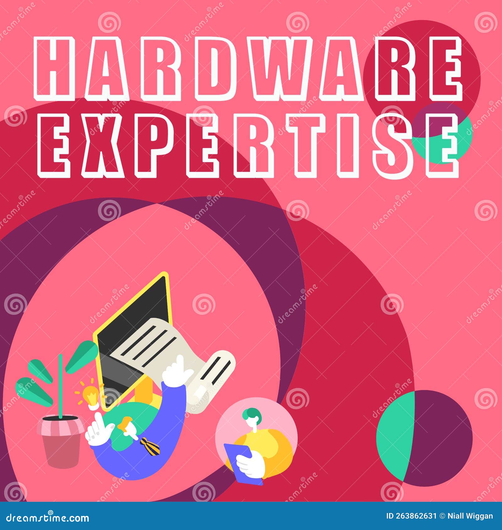 Sign Displaying Hardware Expertise. Business Approach Machines and ...