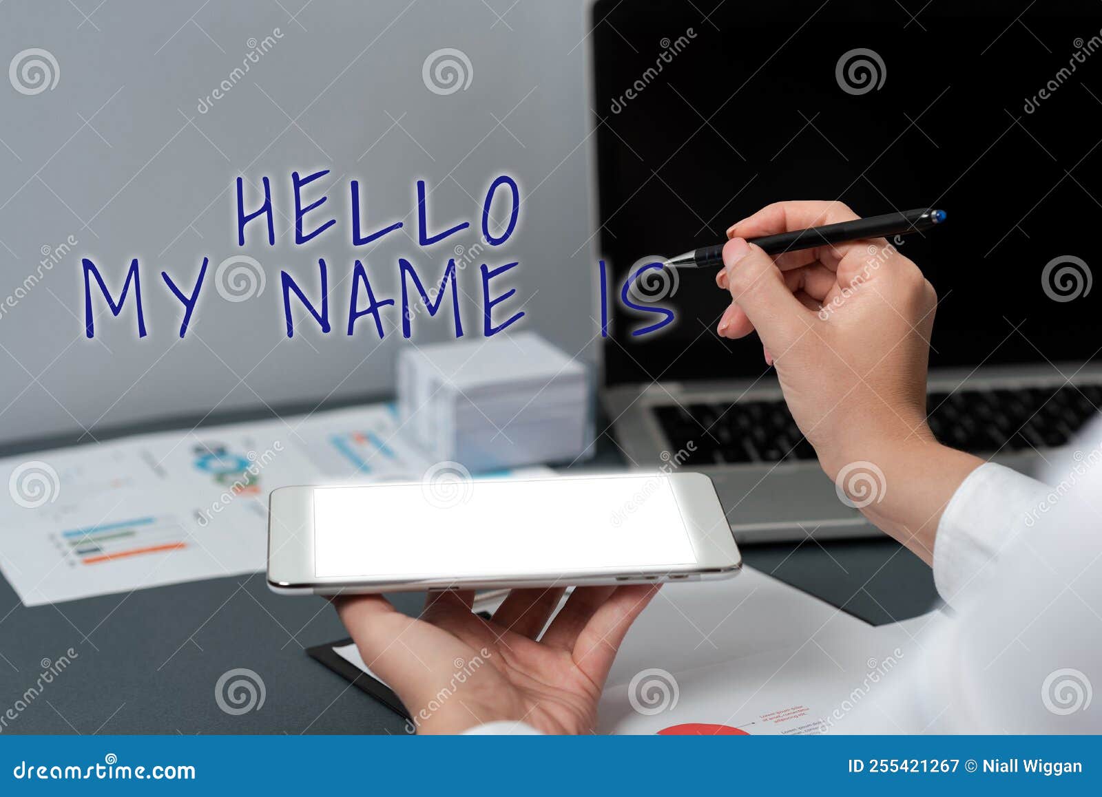 Sign Displaying Hello My Name Isintroducing Yourself To New People ... Sign Displaying Hello My Name Isintroducing Yourself To New People ...