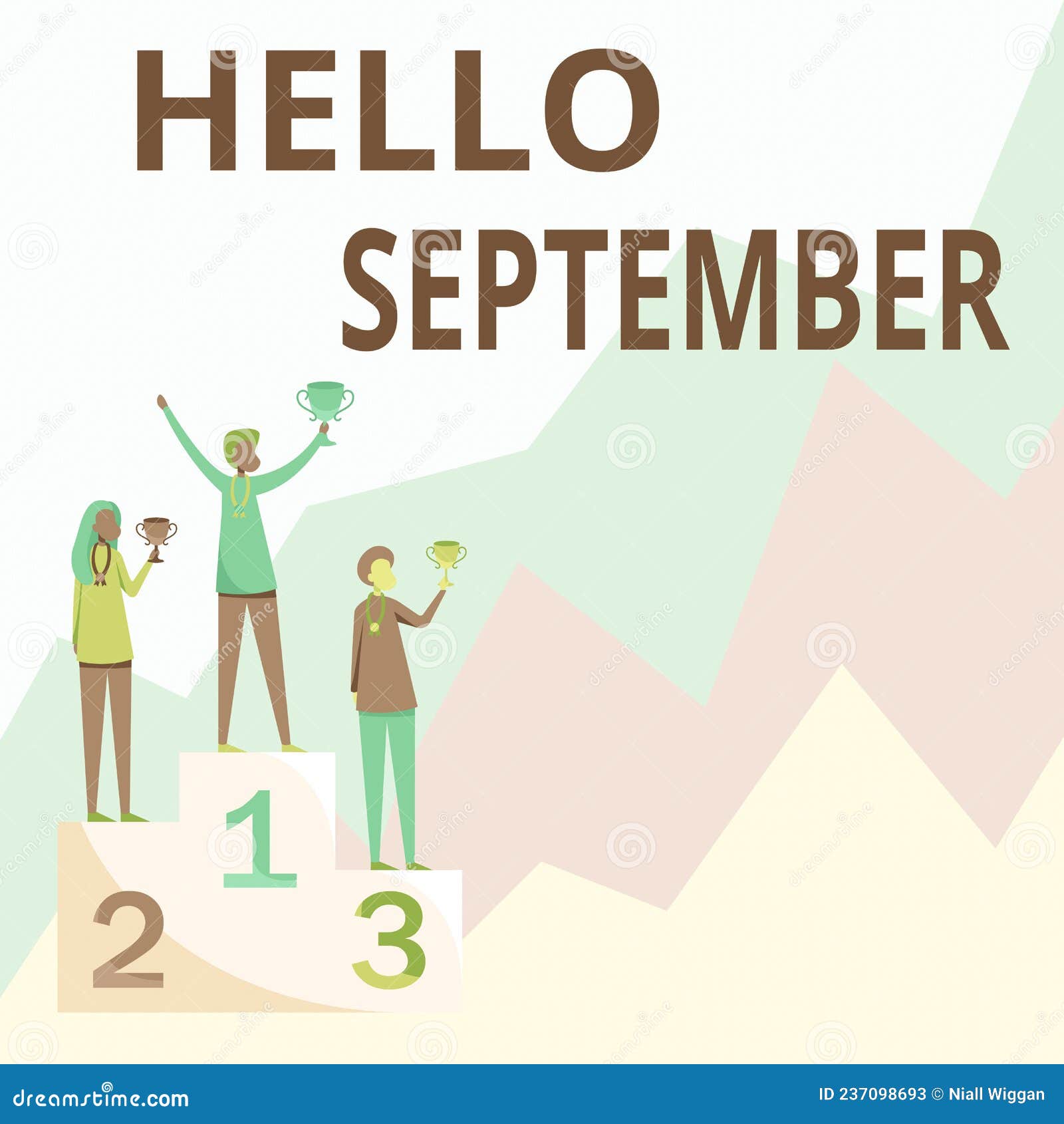 Sign Displaying Hello September. Concept Meaning Eagerly Wanting a Warm ...