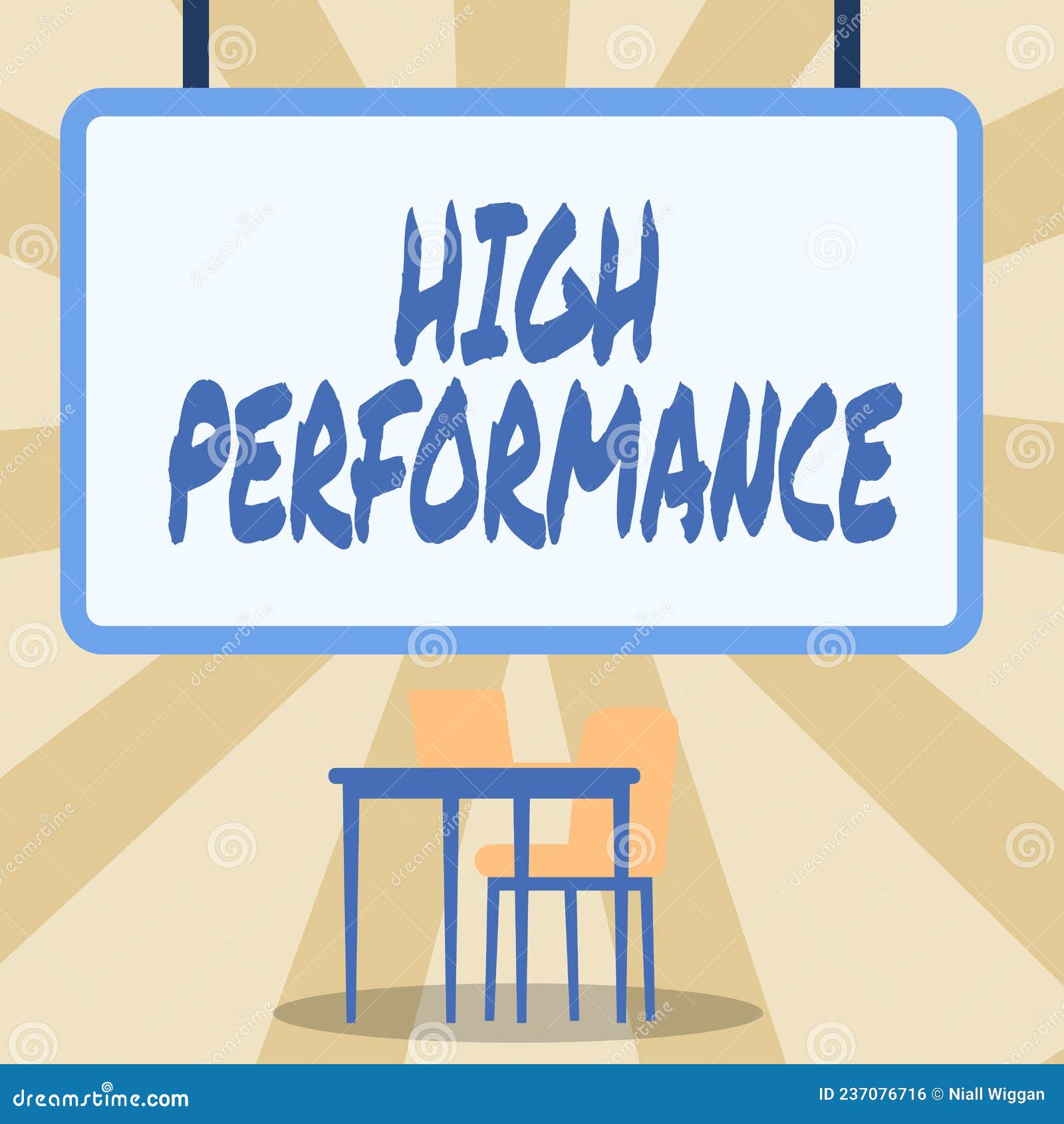 Sign Displaying High Performance. Business Approach Organization ...