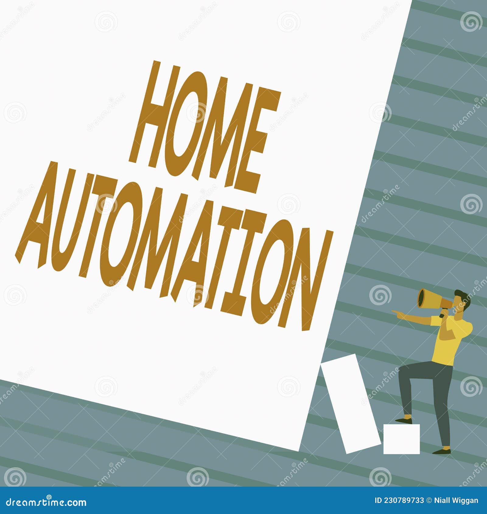 Sign Displaying Home Automation. Word for Home Solution that Enables ...