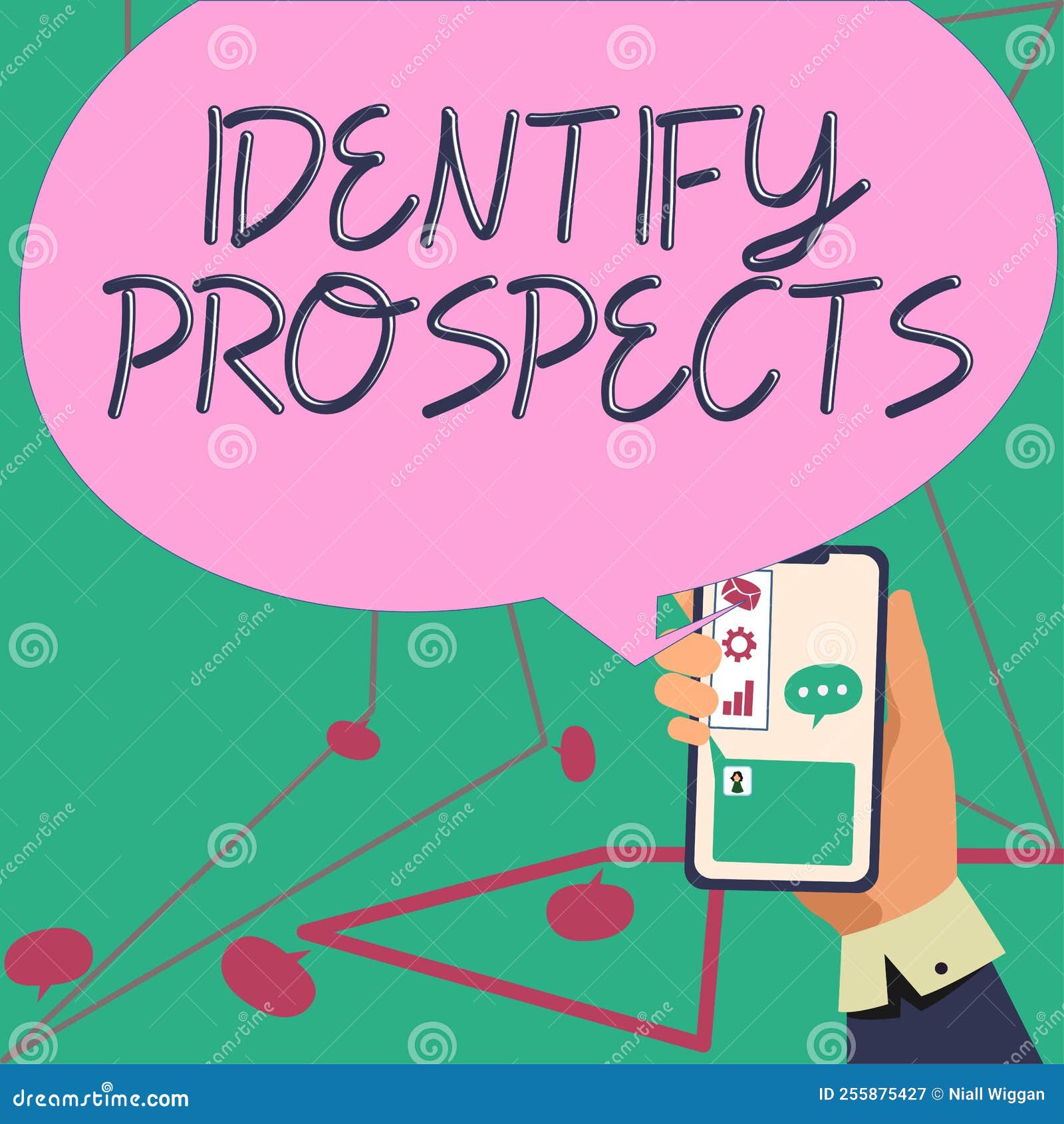 Sign Displaying Identify ProspectsPossible Client Ideal Customer ...