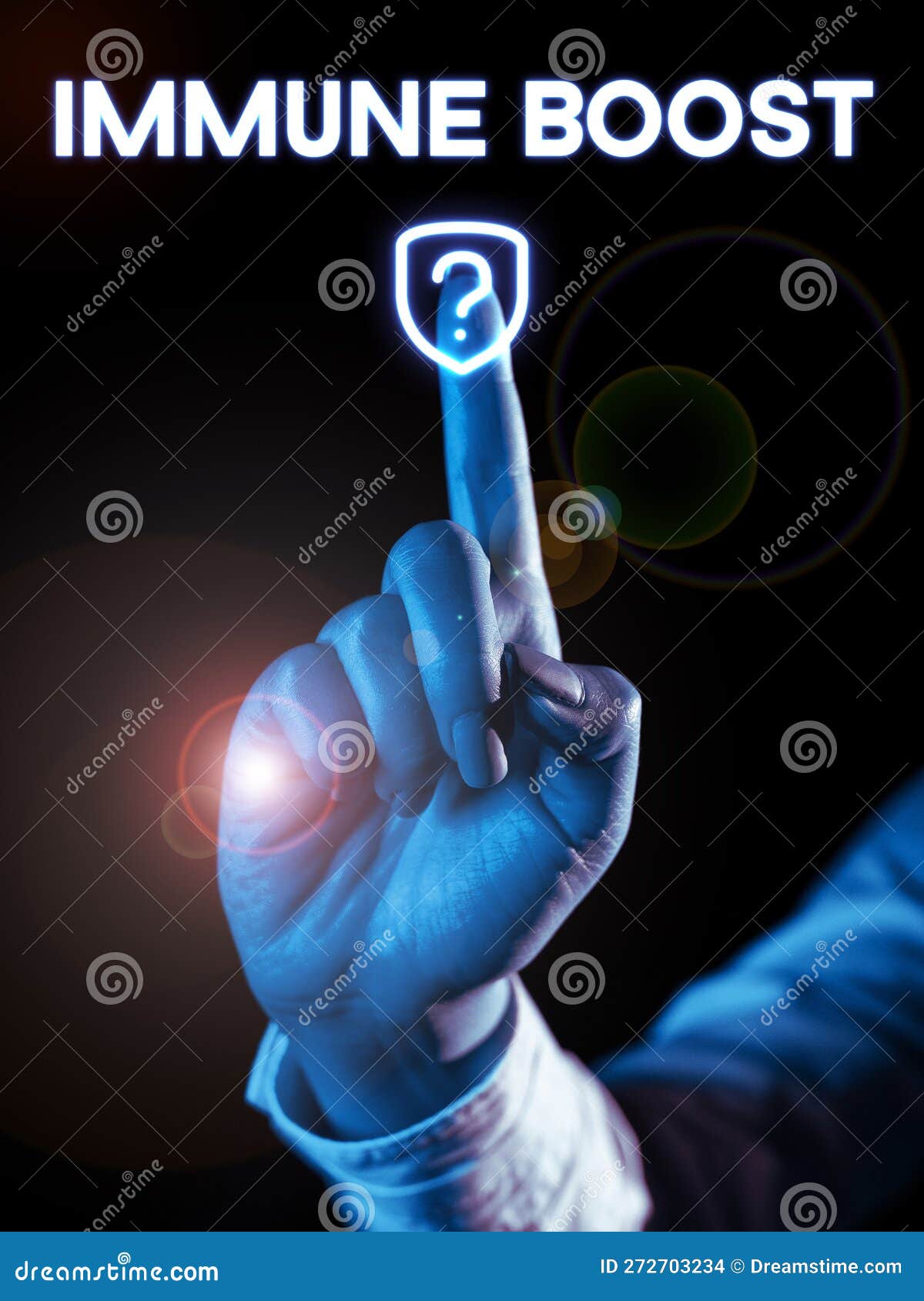 Sign Displaying Immune Boost. Concept Meaning Being Able To Resist a ...