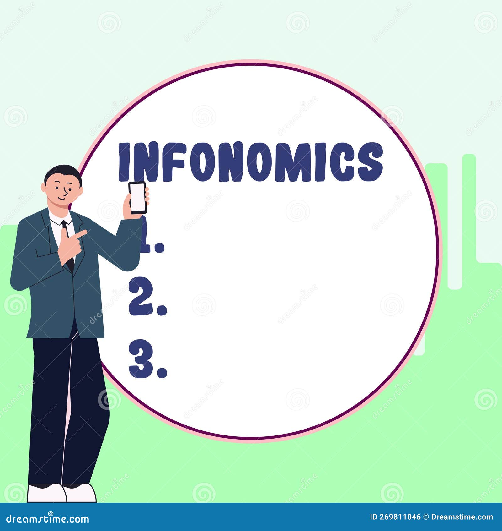 Sign Displaying Infonomics. Word for Visual Image Used To Represent ...