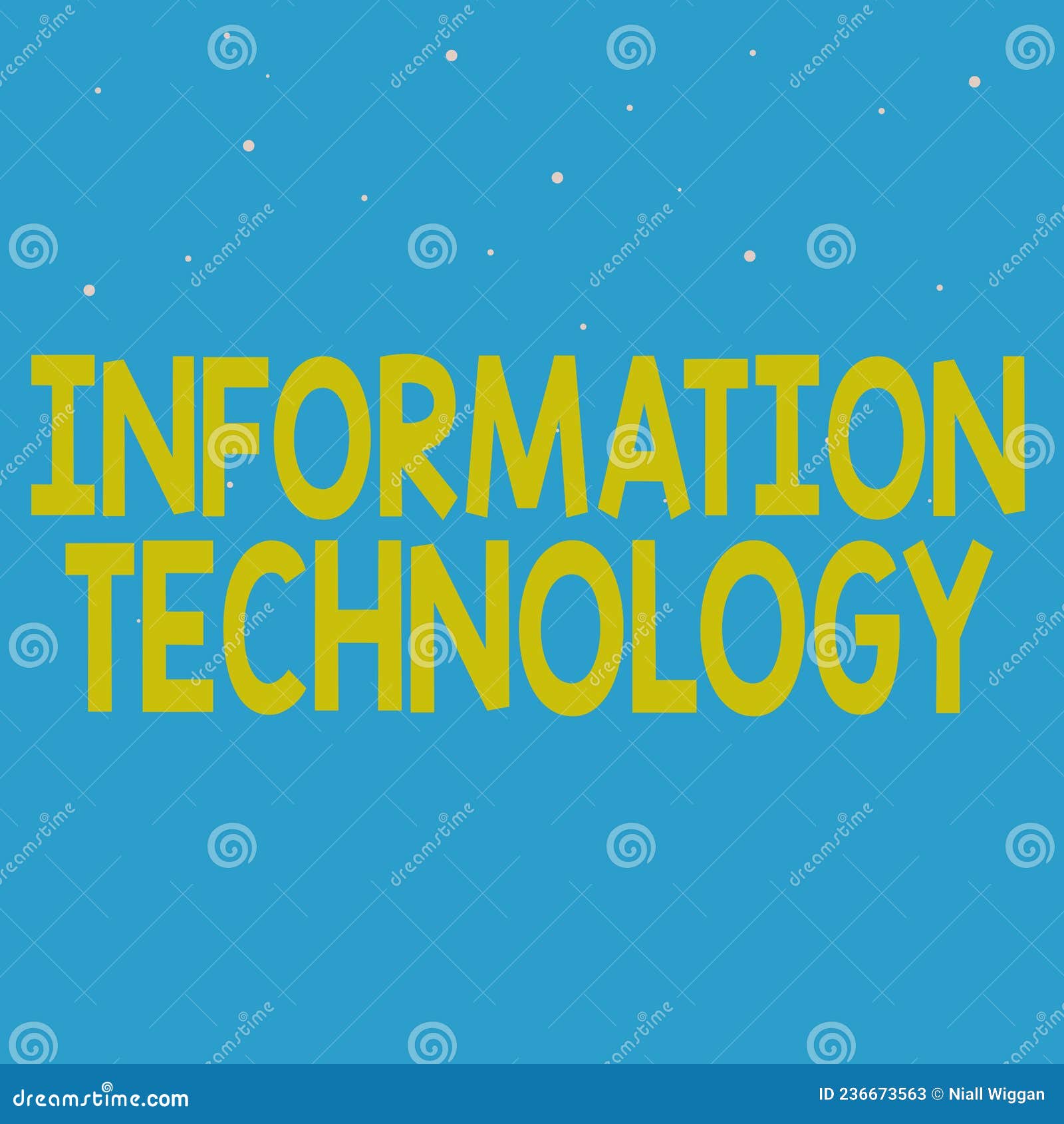Sign Displaying Information Technology. Business Approach Use Systems ...