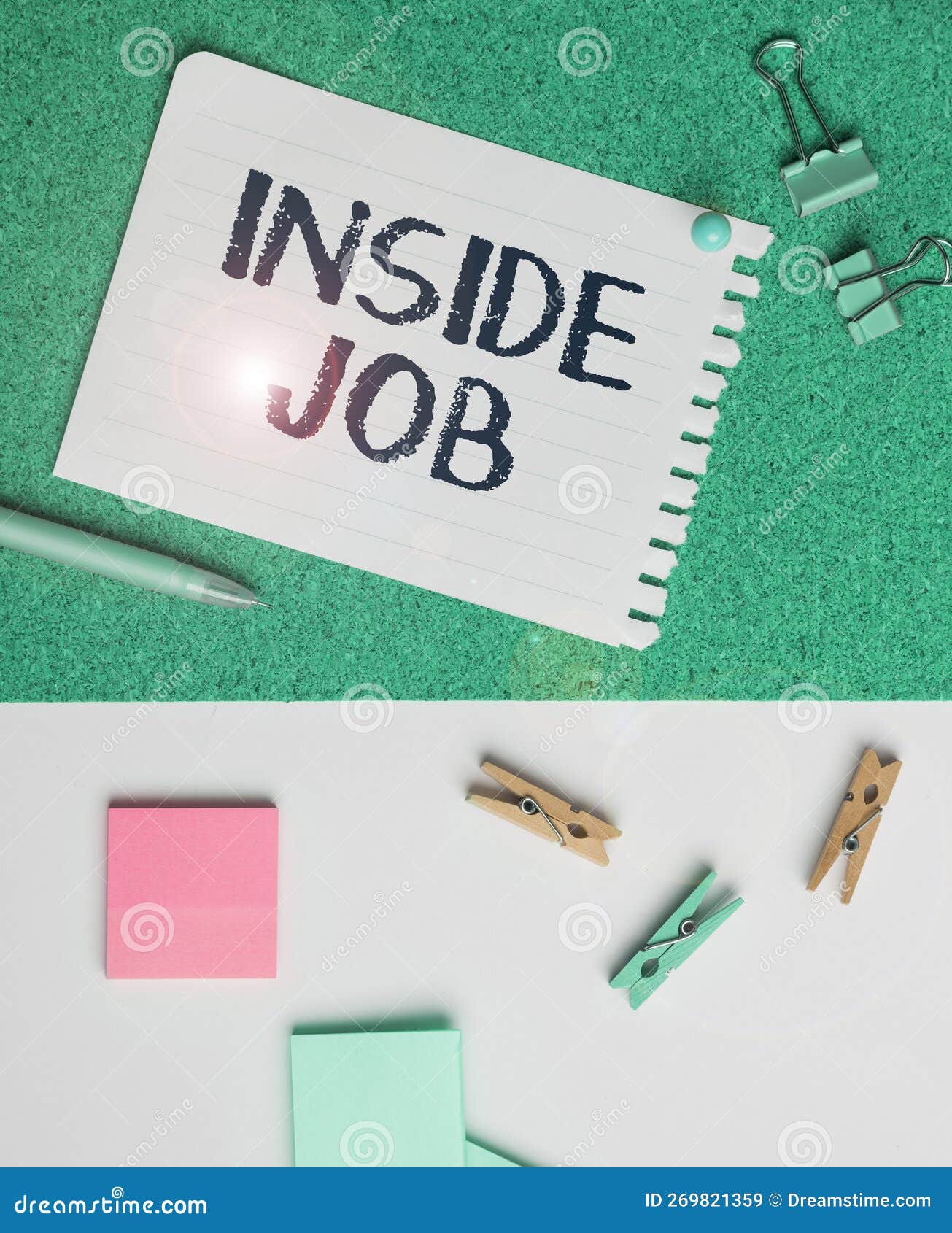 Sign Displaying Inside Job. Internet Concept Done with the Help of ...