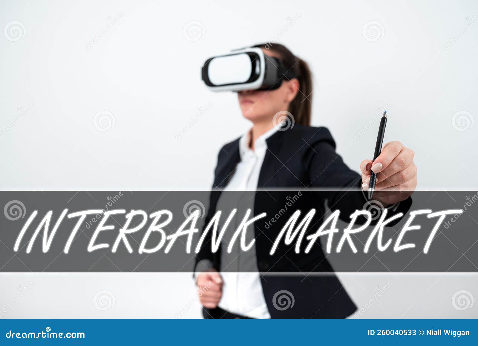 Sign Displaying Interbank Market. Concept Meaning Banking Method Which ...